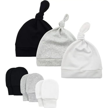 Dalrosia Newborn Baby Hats and Mittens Set Infant Beanie Cap Toddler ...