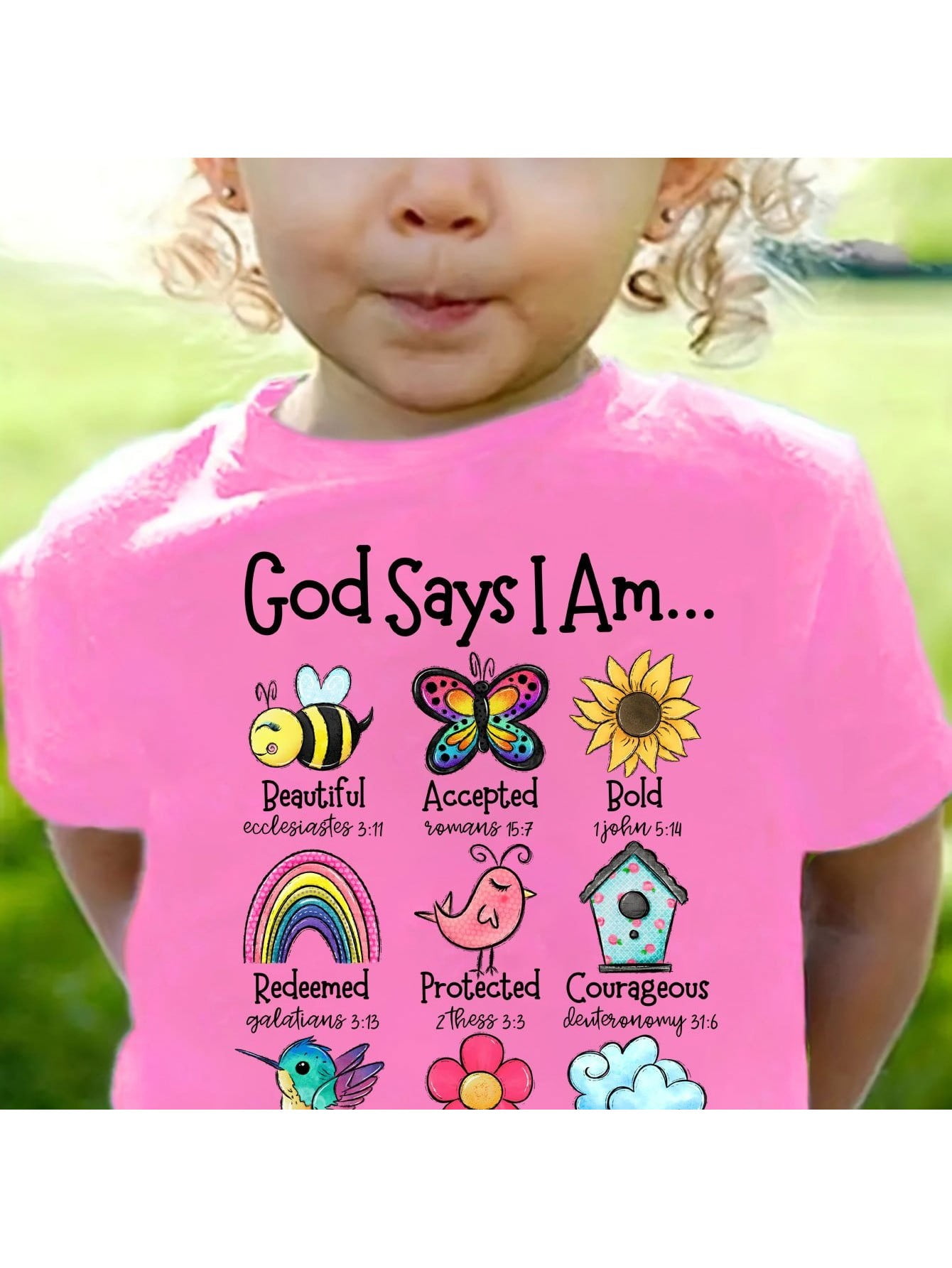 [Cotton Inspirational Tee] Soft Cotton "God Says I Am" Inspirational ...
