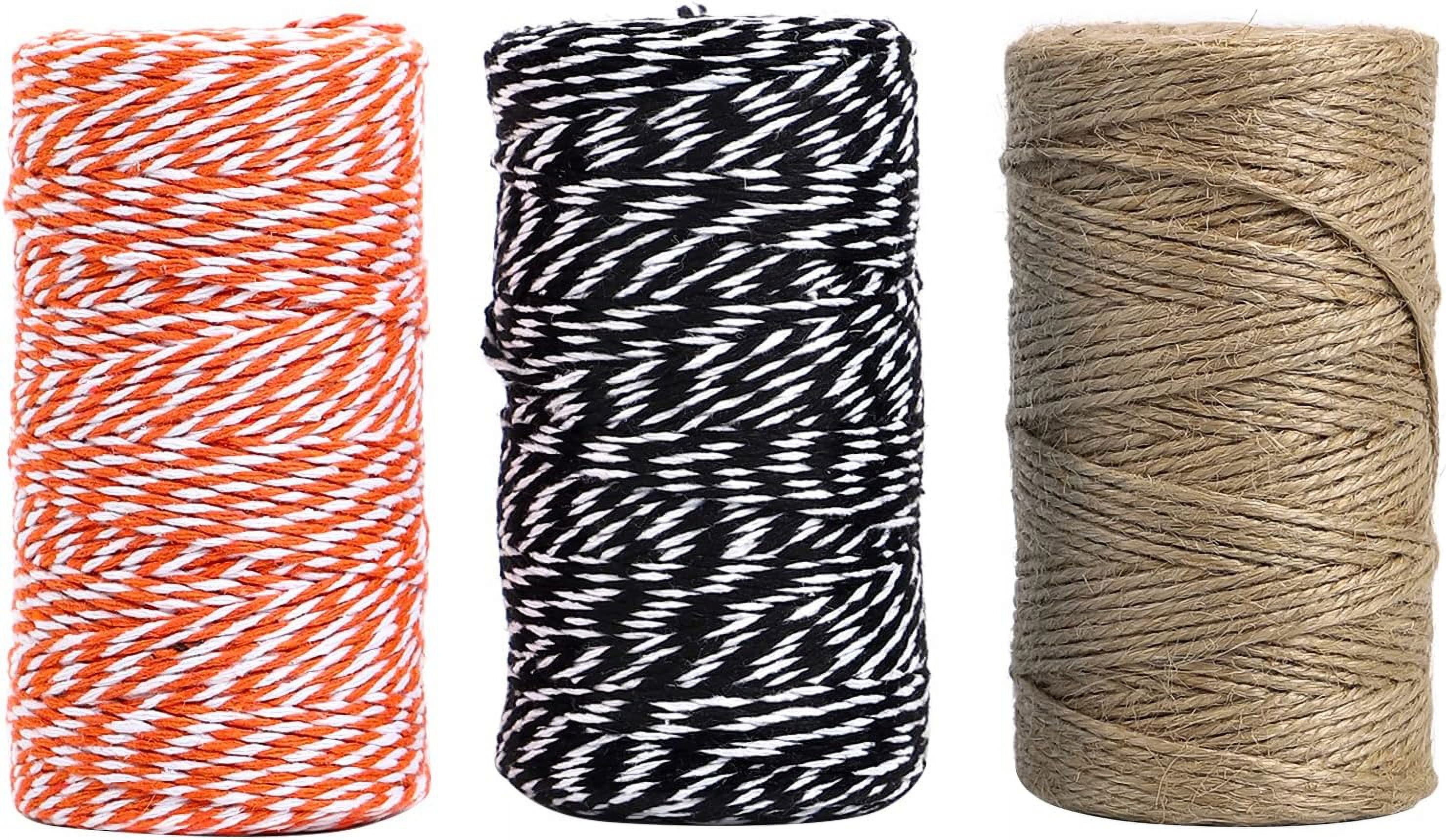 Cotton Jute Twine String for Craft - 984 Feet Cotton Twine Rope for ...