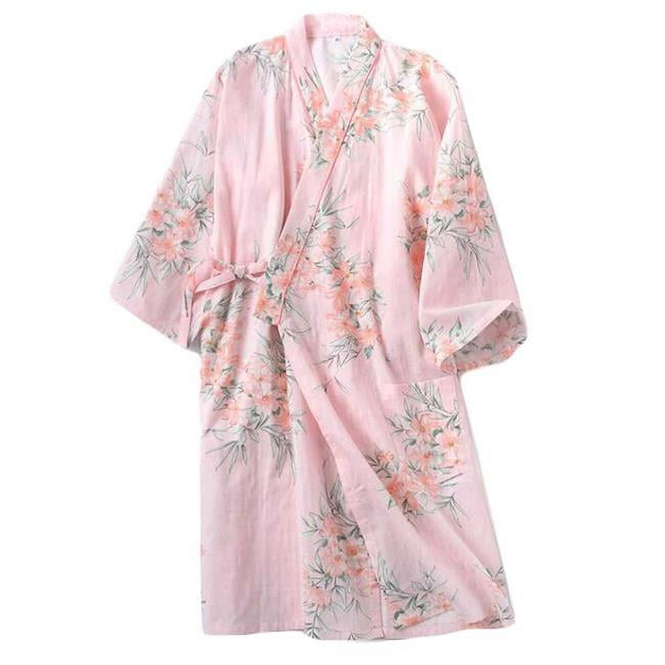 Cotton Kimono Pajama Women Khan Steamed Clothing Loose Yukata Bathrobe ...