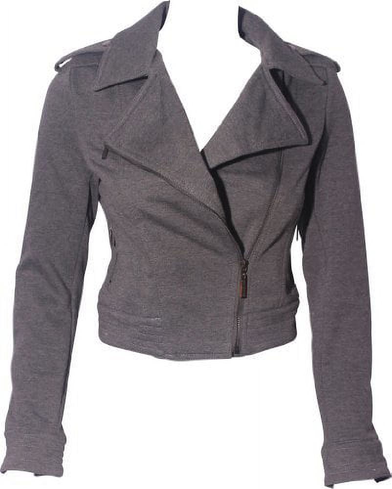 Cotton Knit Motorcycle Jacket - Walmart.com