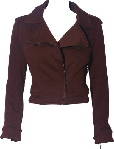 Cotton Knit Motorcycle Jacket - Walmart.com