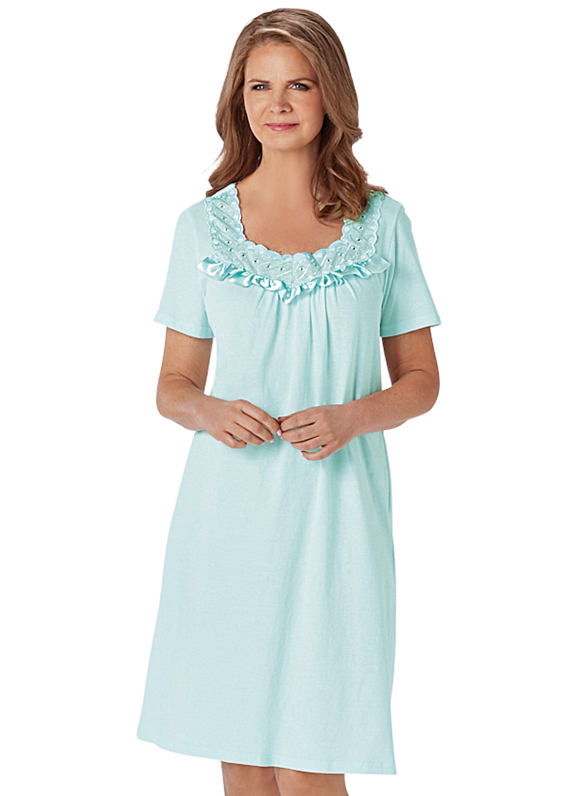 Cotton Knit Nightgown - Walmart.com