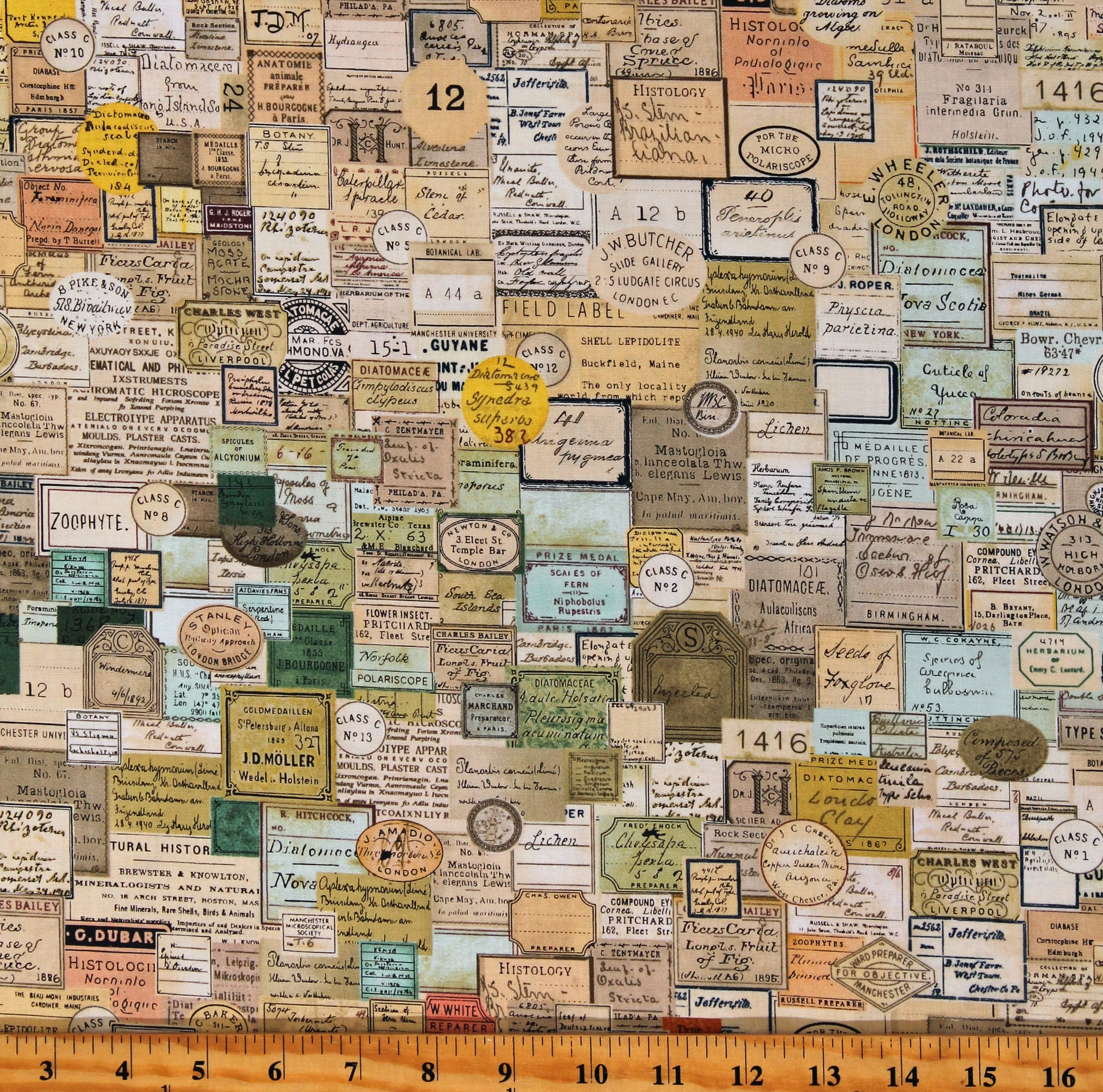 Cotton Laboratory Tim Holtz Eclectic Elements Curator Labels Stamps ...