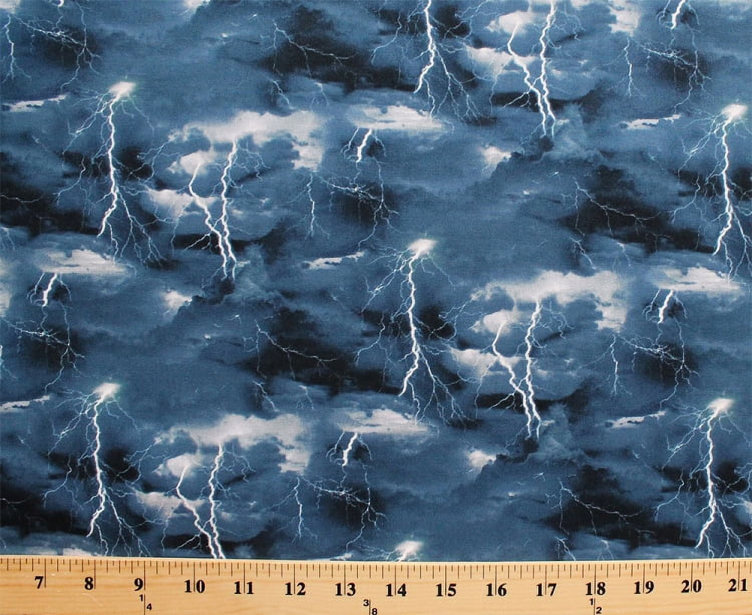 Lightning Bolt Cotton Fabric