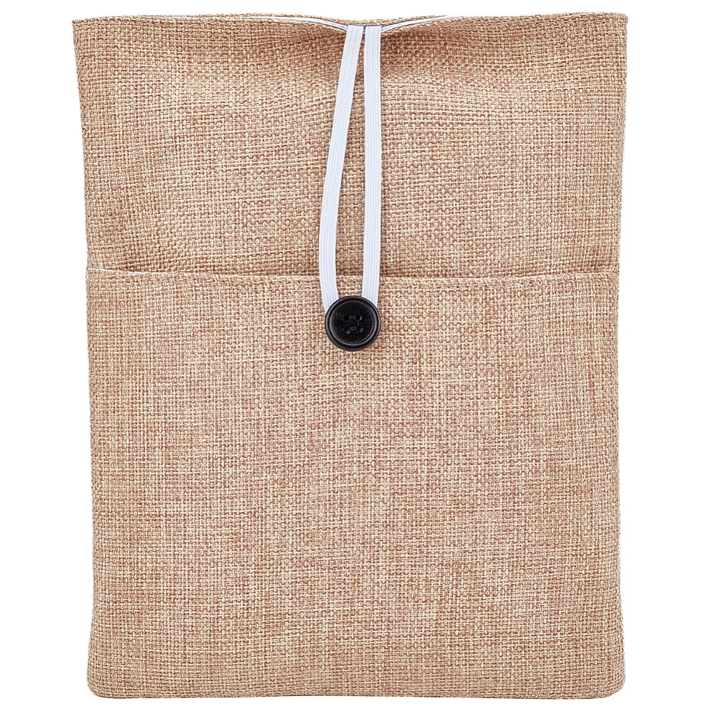 Cotton Linen Book Sleeve with Button Front Pocket Book Protector Fabric ...