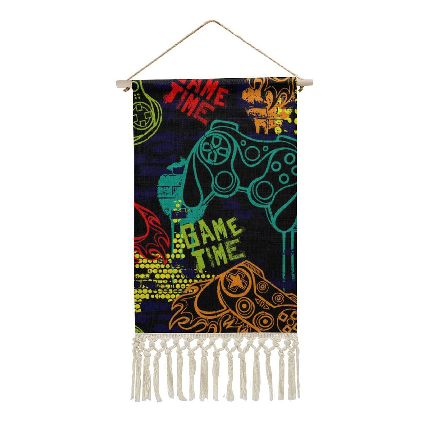 Cotton And Linen Fringe Hanging Picture 19.6×10in Thick And Comfortable ...