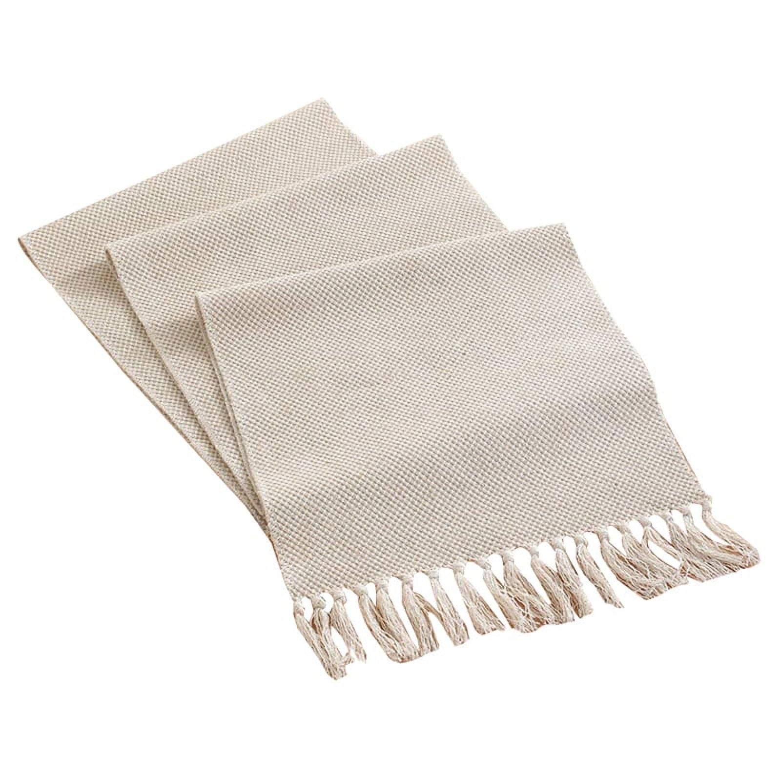 Cotton Linen Fringe Table Runner,Woven Decorative Table Runners ...