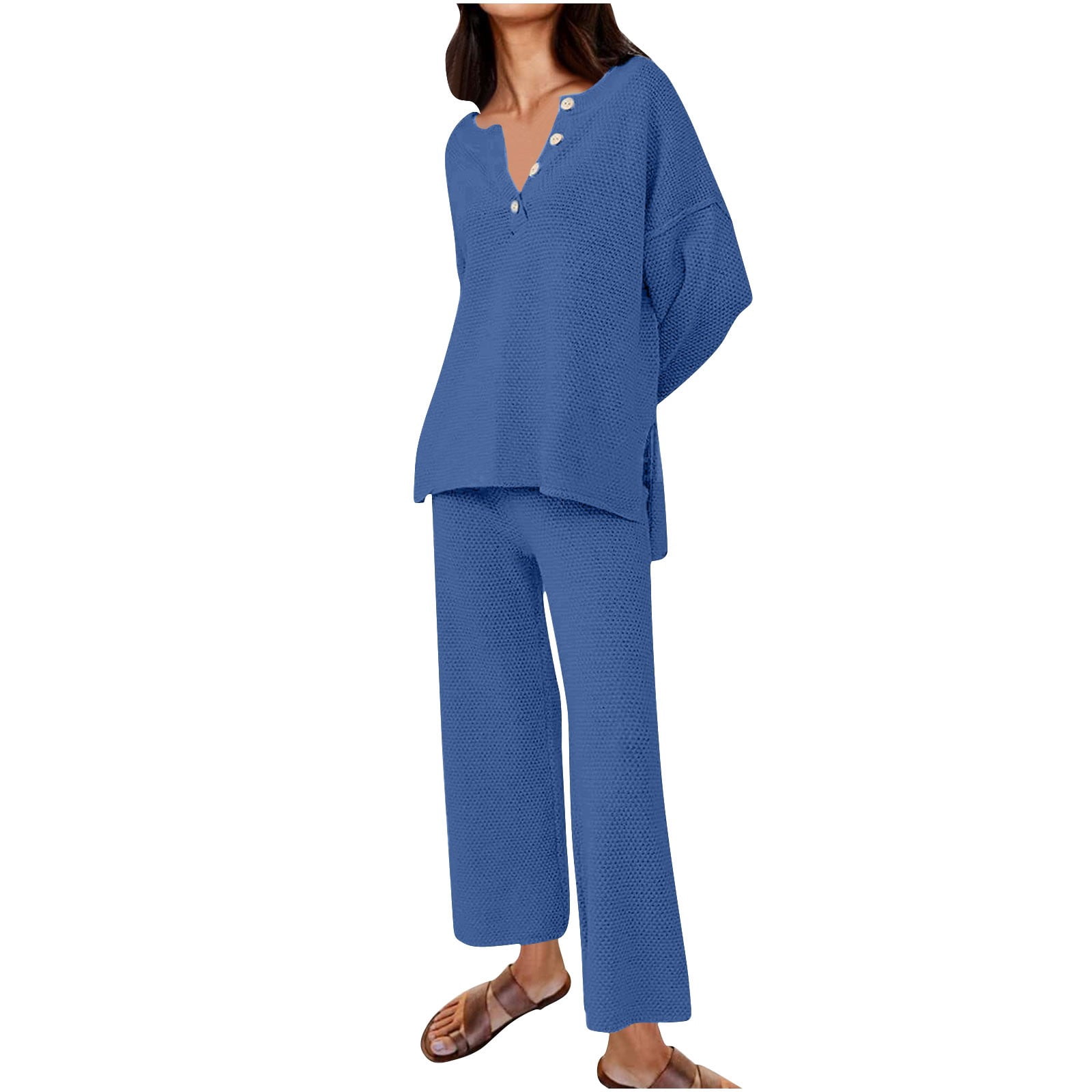 Cotton Linen Lounge Sets for Women 2 Piece Linen Sets for Women 2 Piece ...