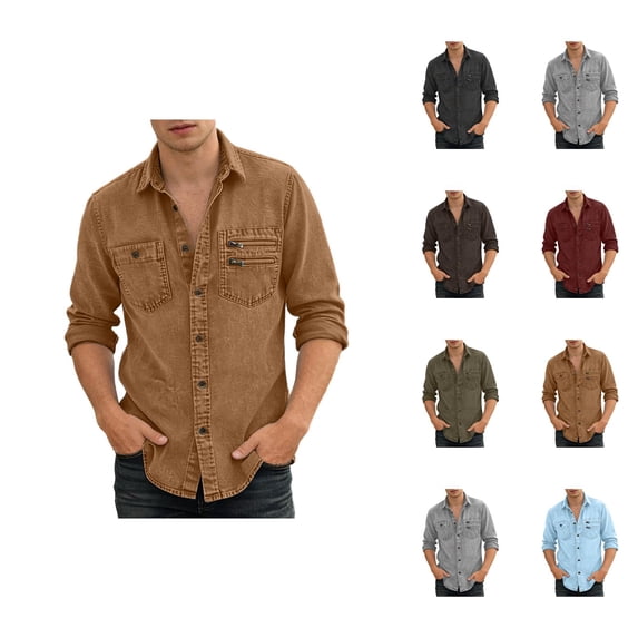 Cotton Linen Shirts for Men 2026 Spring Business Casual Relaxed Fit ...
