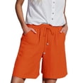Cotton Linen Shorts For Women，Comfy Shorts Work Pants Sweat Pants ...
