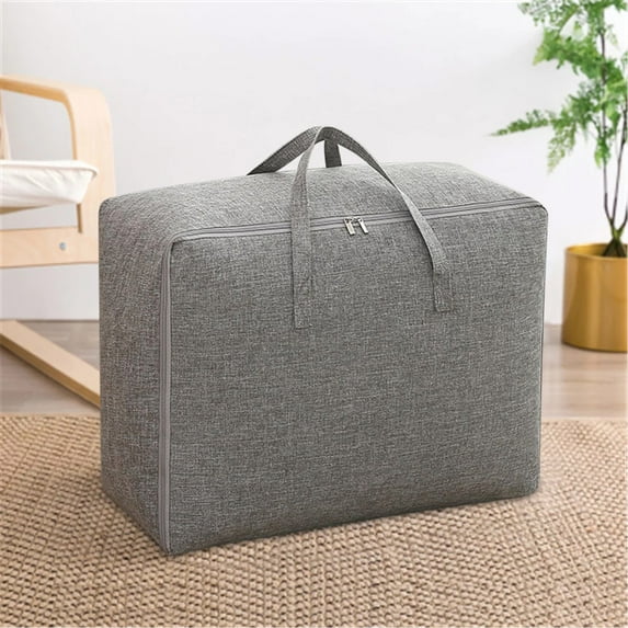 Cotton Linen Storage Bag, Quilt Organizer, Large Moving Box Alternative ...
