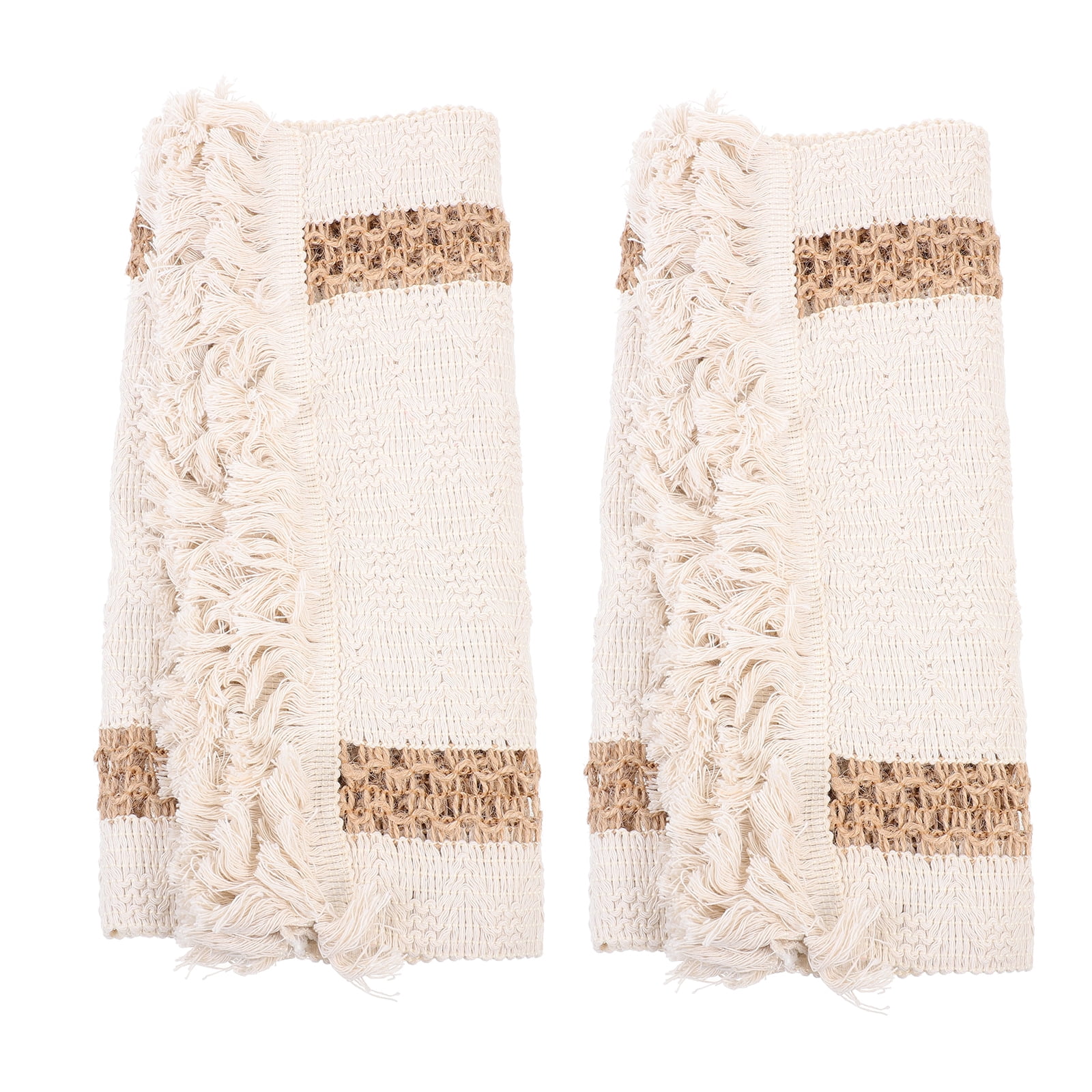 Cotton Linen Table Mat Tassel Mats Macrame Placemats Fringe Non Slip ...