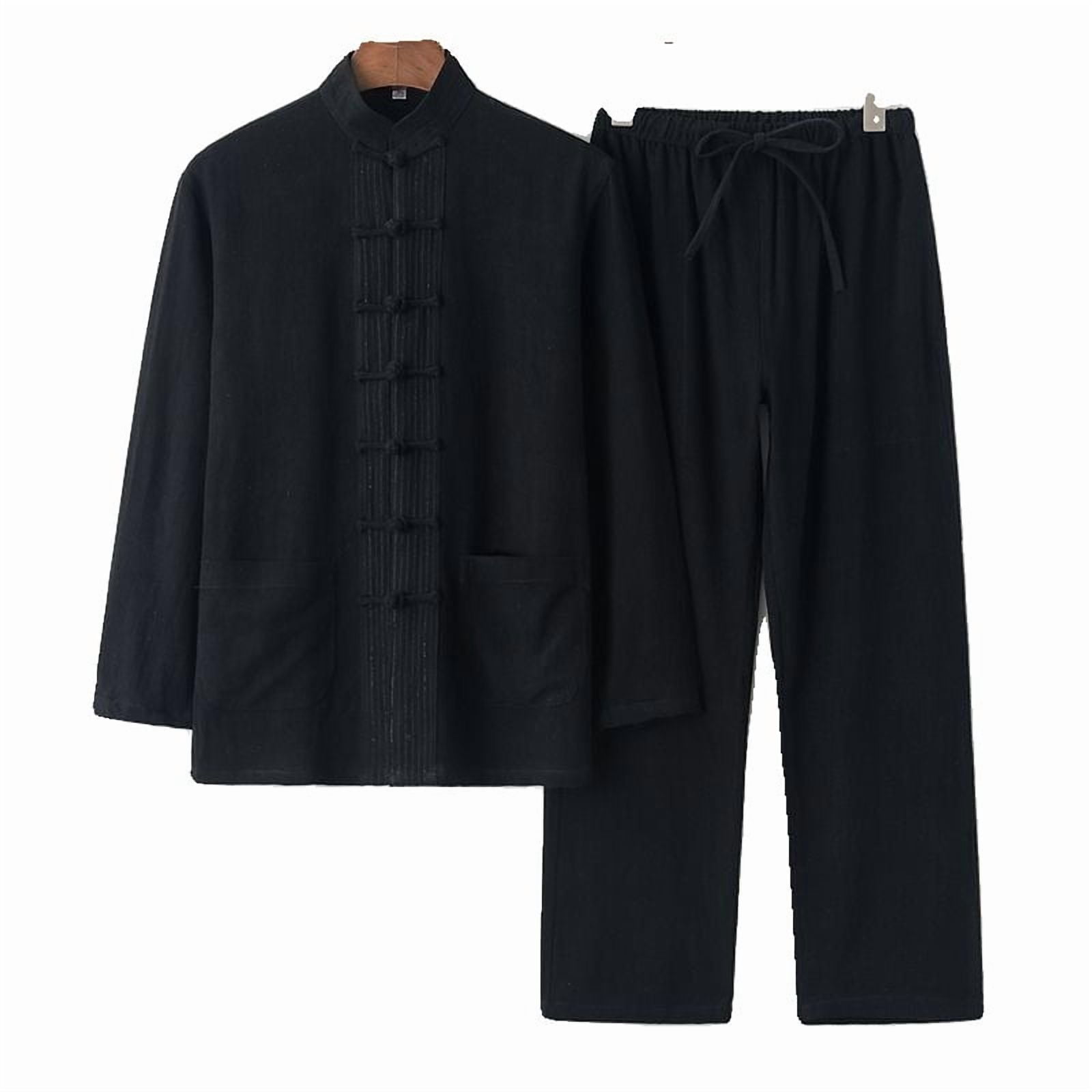Cotton Linen Tai Chi Uniform Martial Art Set, Chinese Traditional ...