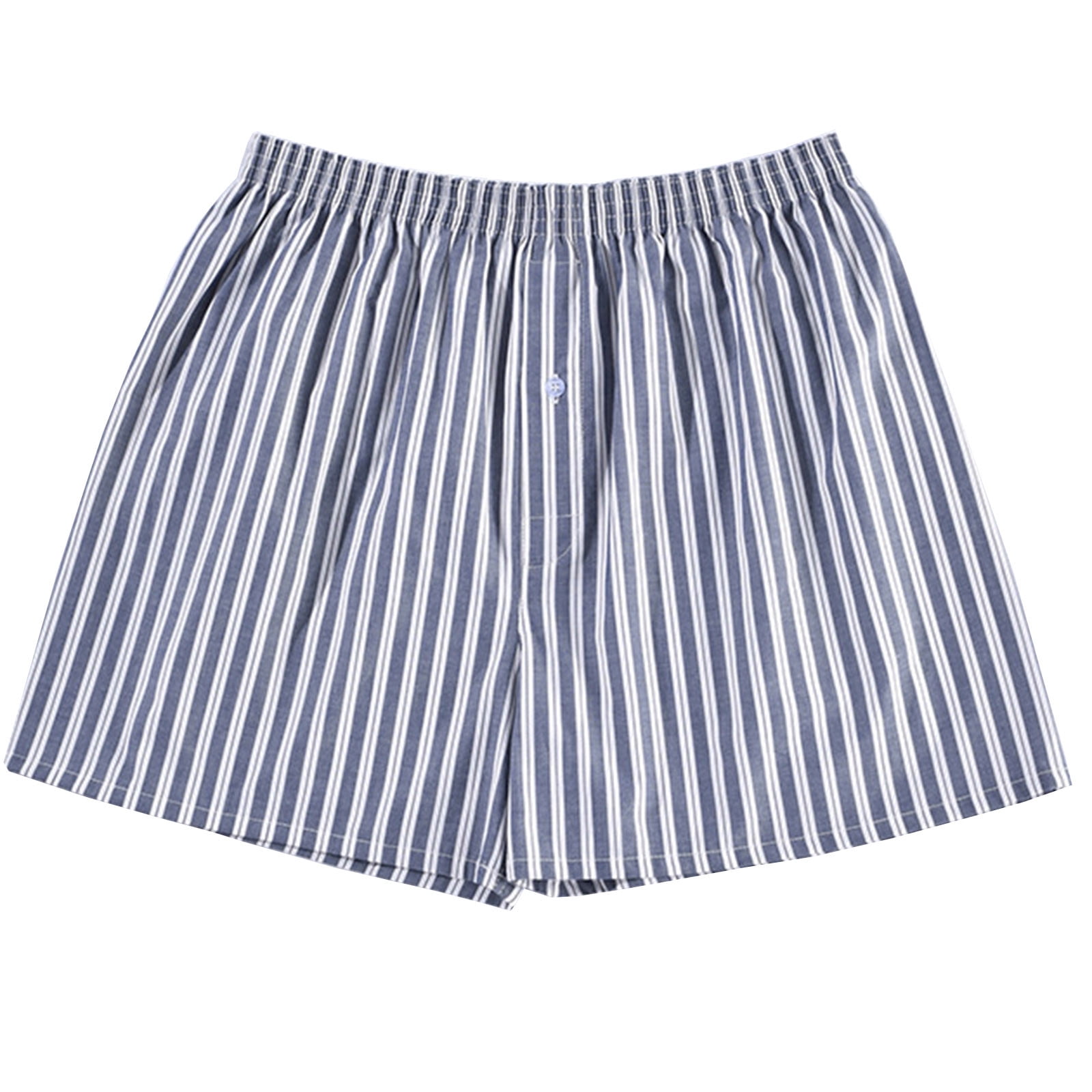 Cotton Loungewear Shorts for Men Summer Pajamas Pant Elastic Waisted ...