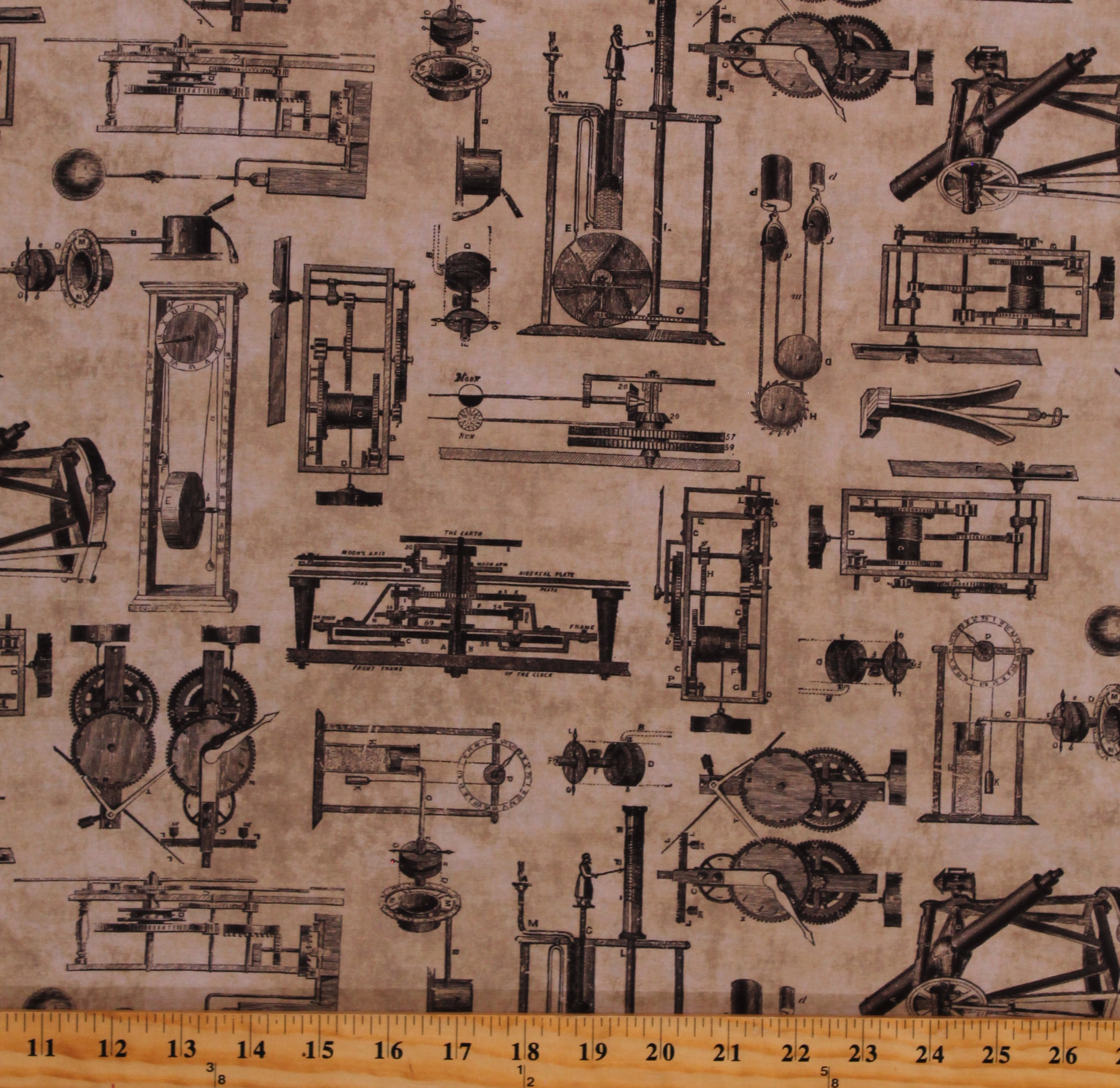 Cotton Machines Blueprints Vintage Instruments of the Hours Natural ...
