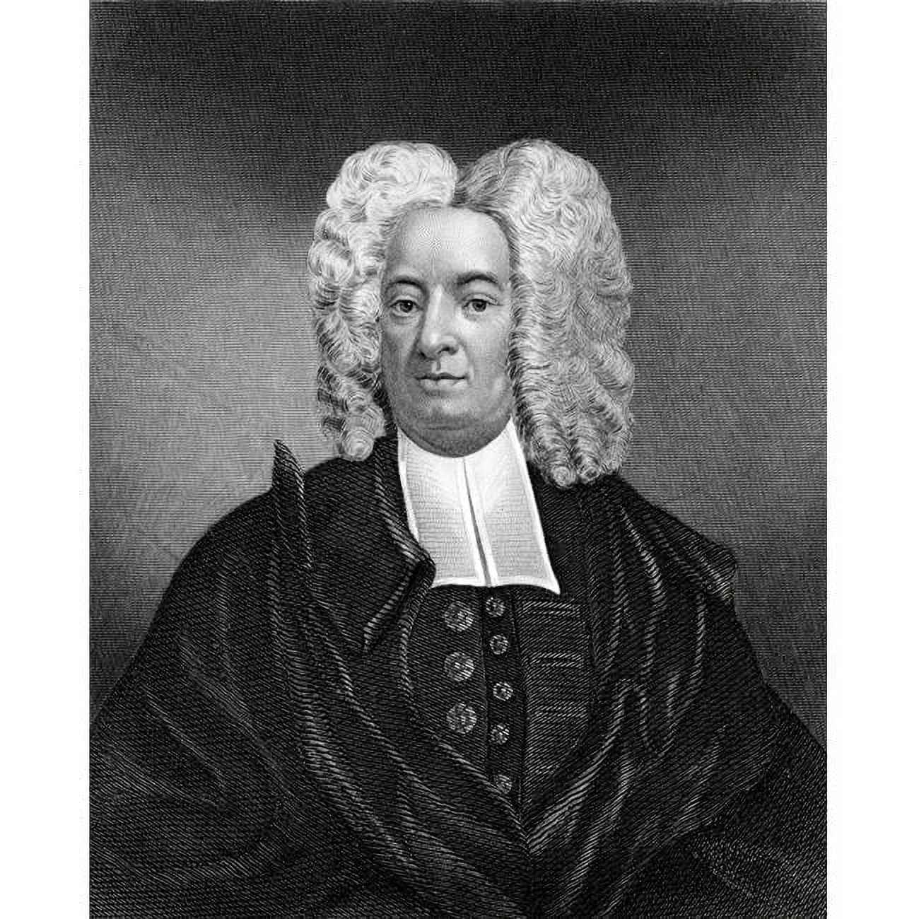 Cotton Mather 1663 To 1728 American Puritan Minister From 19Th Century ...