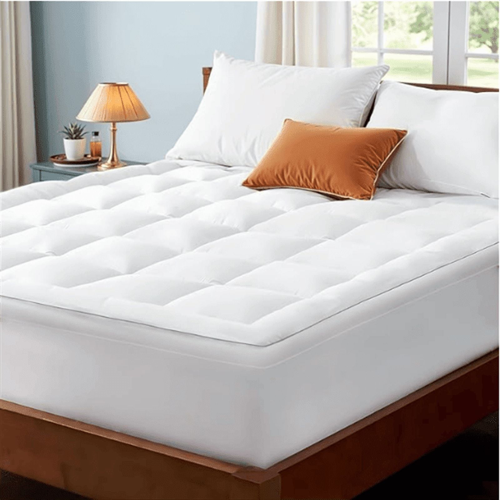 Cotton Mattress 450g Filled - Breathable Quilted Mattress Topper - Soft ...