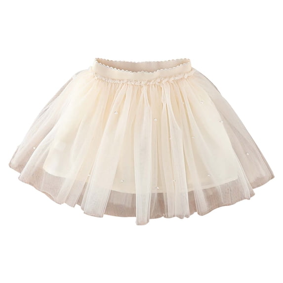 Cotton Mesh Layered Cake Skirt for Girls, Flared Hem Princess Skirt ...