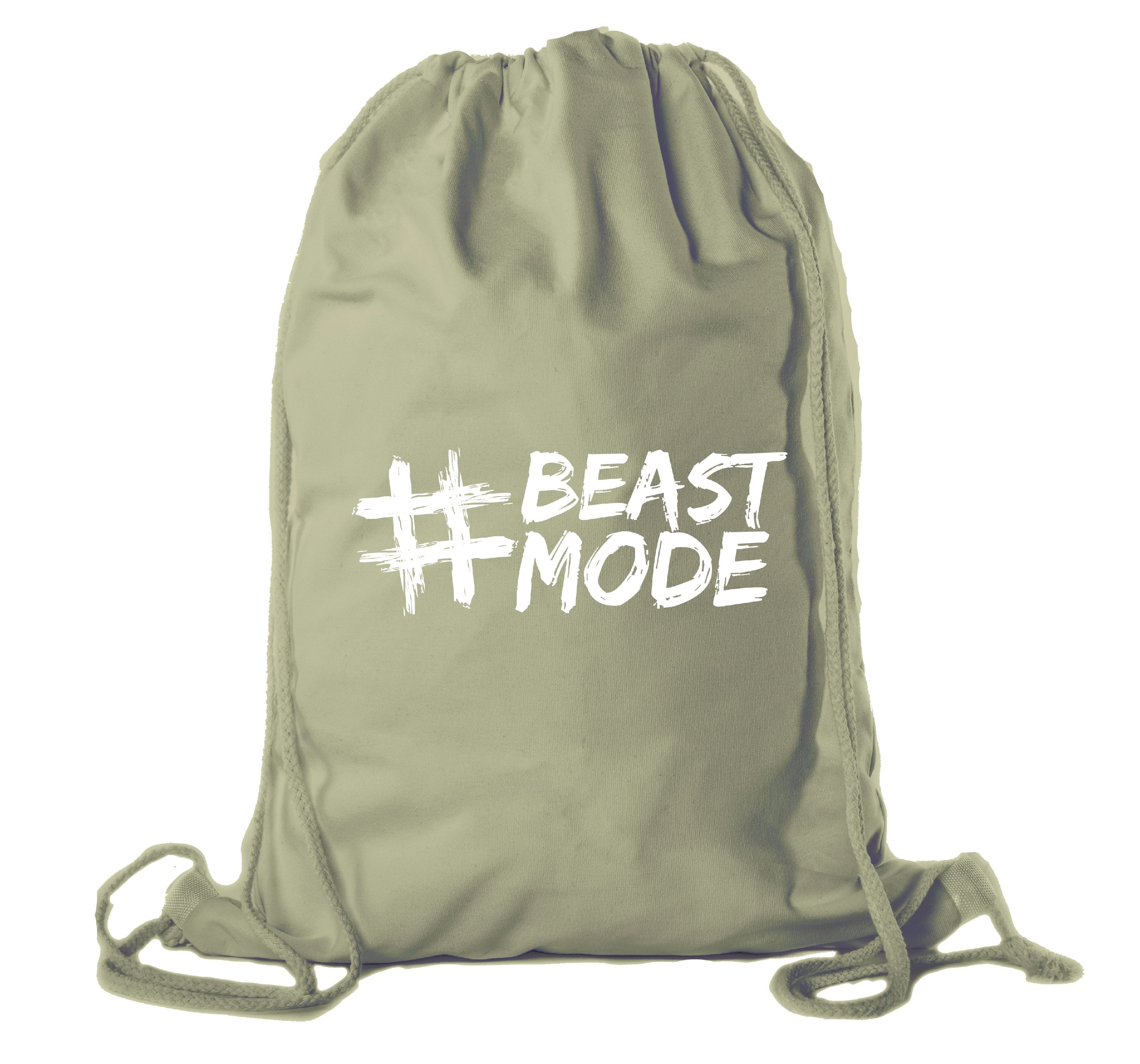 Cotton Motivational Gym Quote Bag, Gym Backpack with Inspirational Gym ...