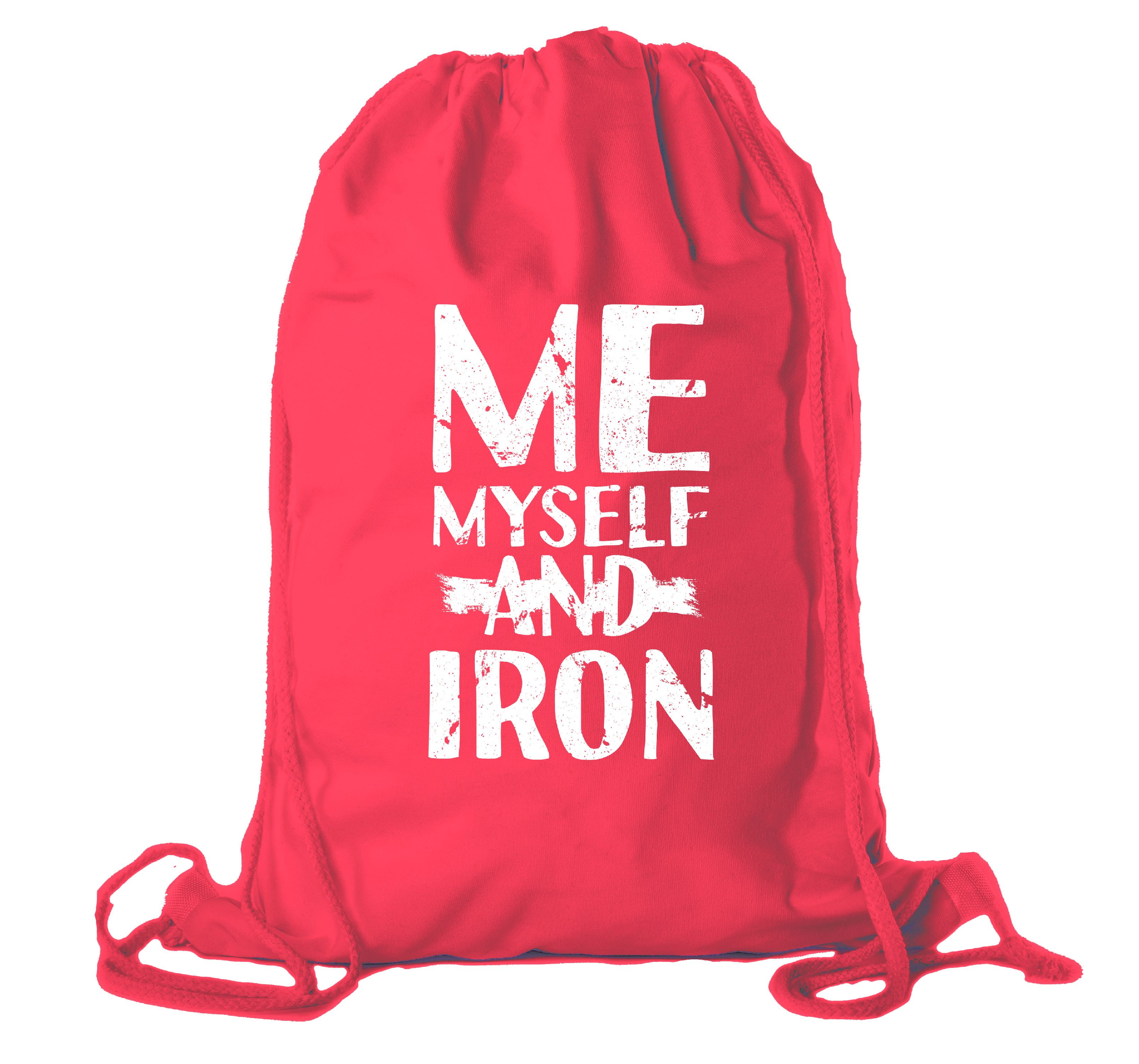Cotton Motivational Gym Quote Bag, Gym Backpack with Inspirational Gym ...