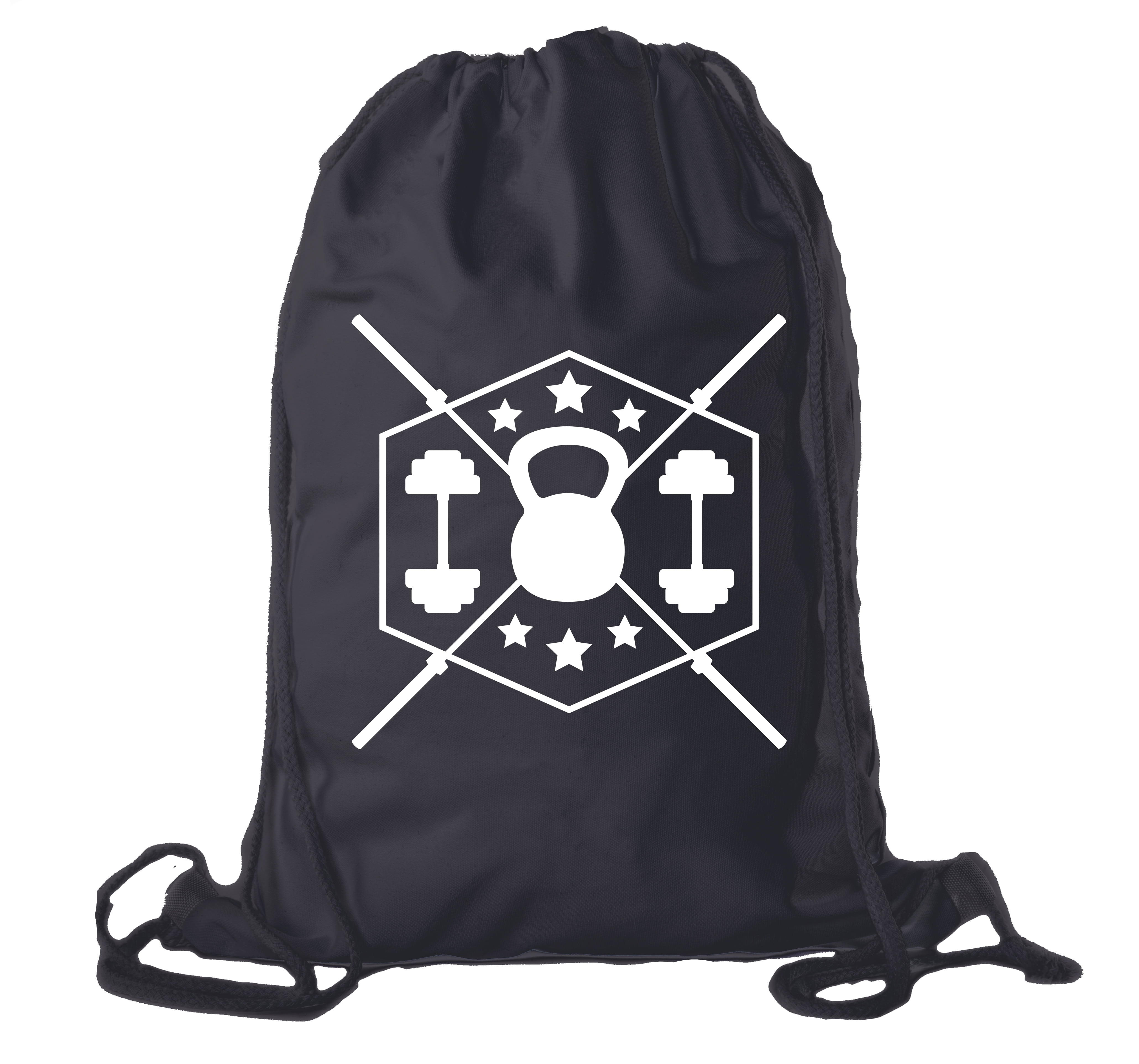 Cotton Motivational Gym Quote Bag, Gym Backpack with Inspirational Gym ...