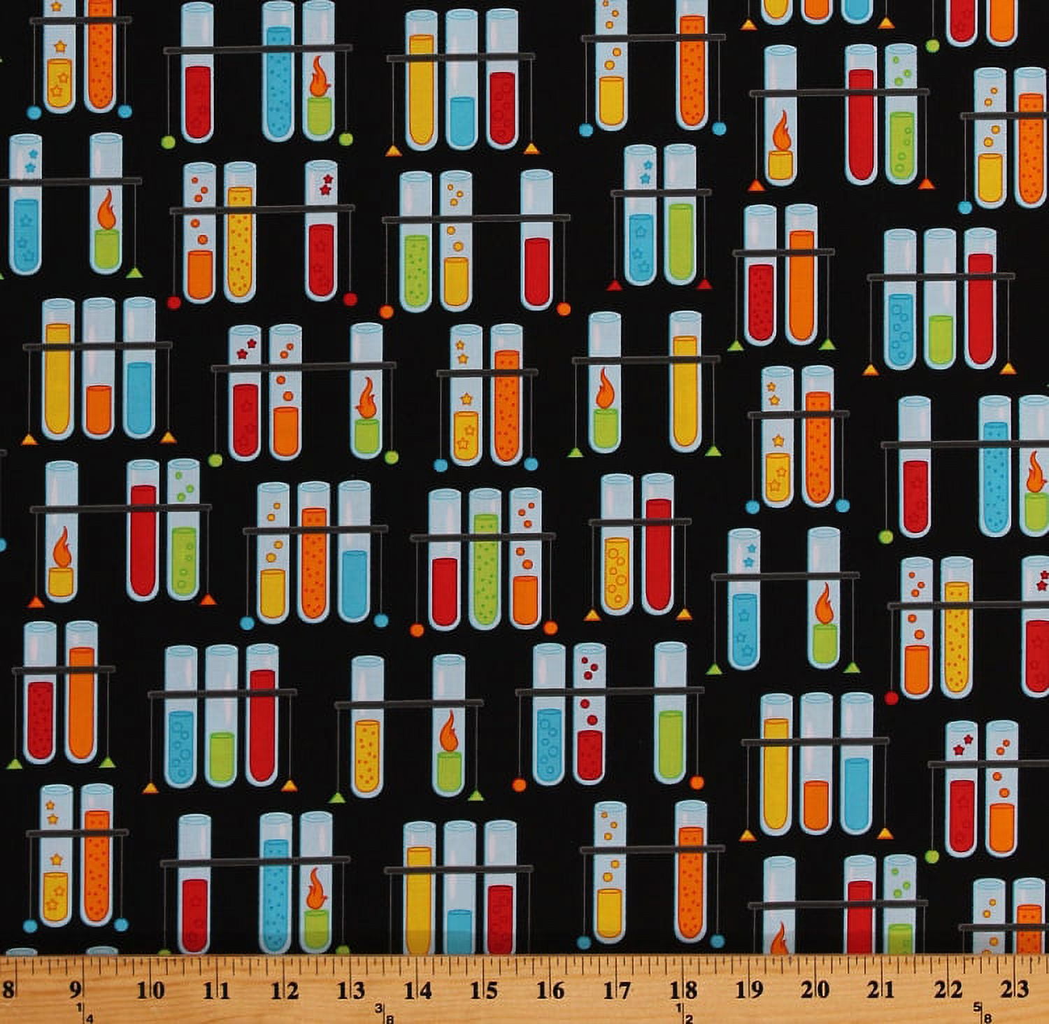 Cotton Multi-Color Test Tubes on Black Science Experiments Chemistry ...