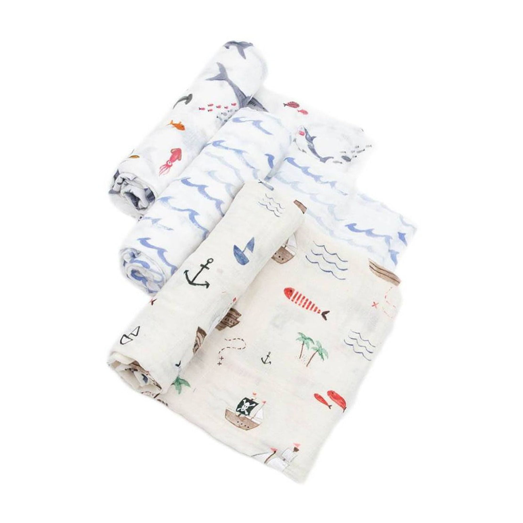 Cotton Muslin Swaddle Blanket - Shark - 3pk - Walmart.com