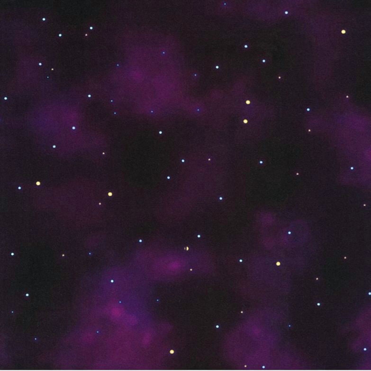 Cotton Night Fable Sky Stars Starry Space on Purple Robert Kaufman ...