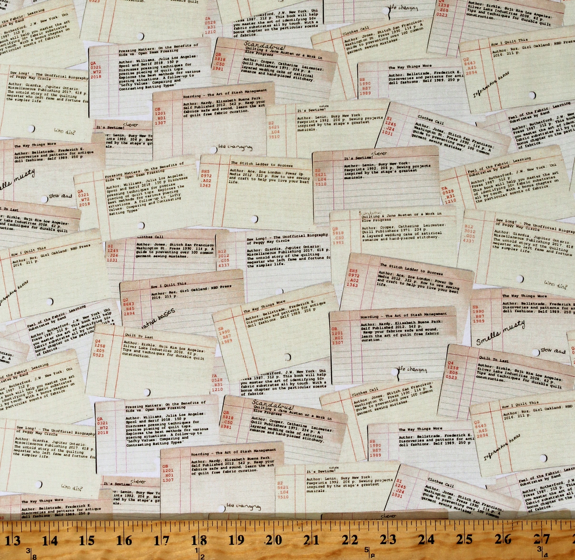 Cotton Note Cards Papers Notes Sewing Quilting Writing Seamstress Out ...