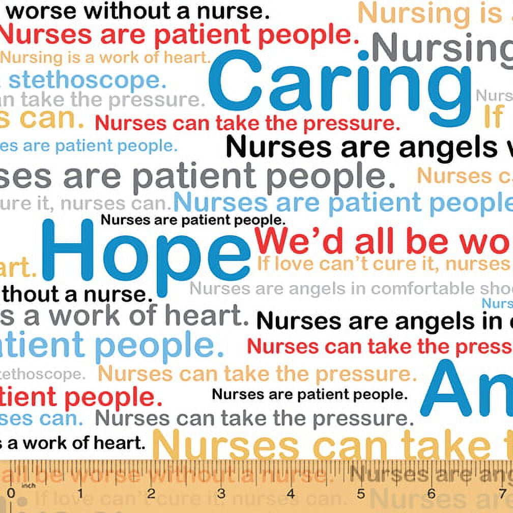 Cotton Nurses Medical Words Phrases Nursing Hospital Caregivers Cotton ...