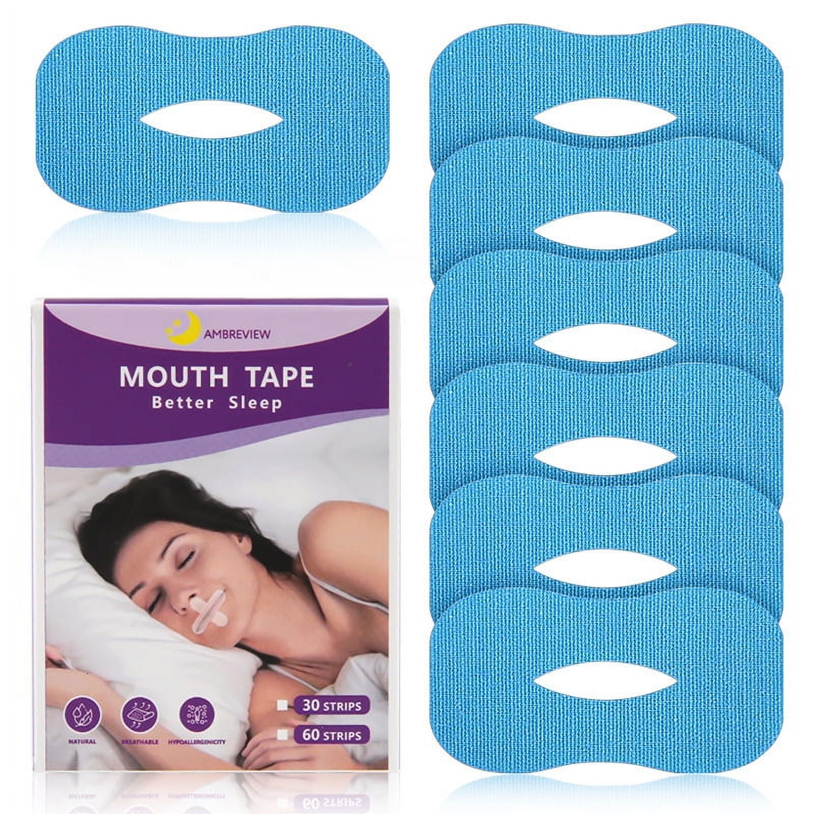 Cotton O-Shaped Anti-Snoring Mouth Tape Nighttime Solution for Snoring ...