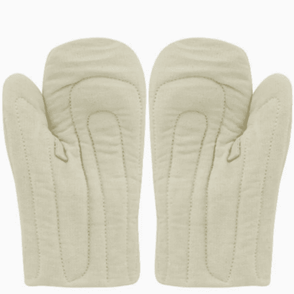 Cotton Oven Mitts Set of 2, Heat Resistant Kitchen Gloves, Quilted Pot ...