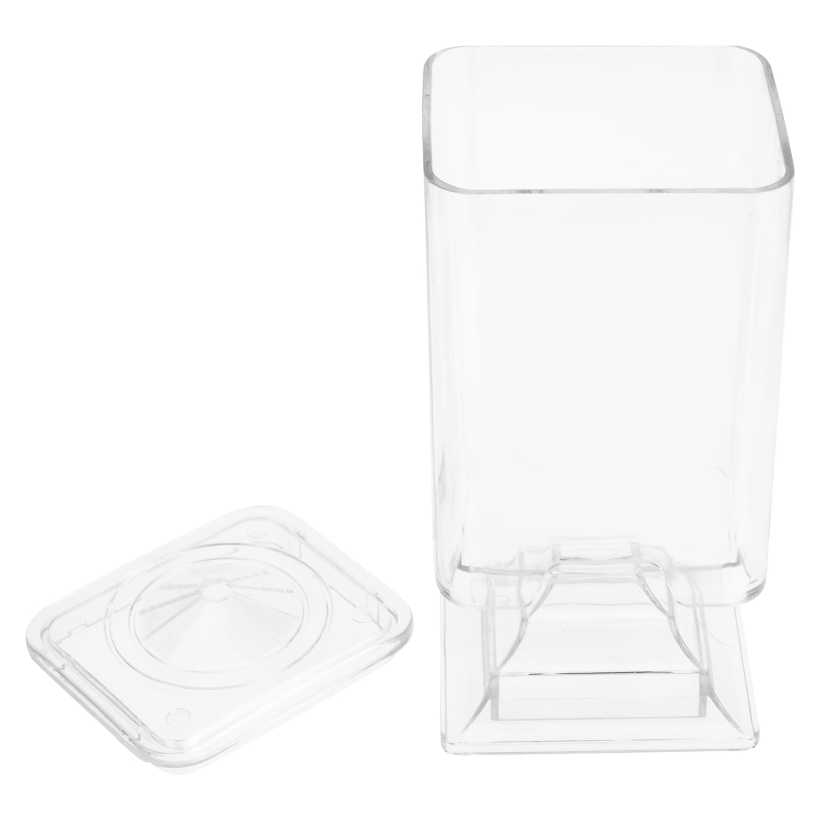 Cotton Pads Plastic Storage Box Transparent Cotton Pads Storage Box for ...