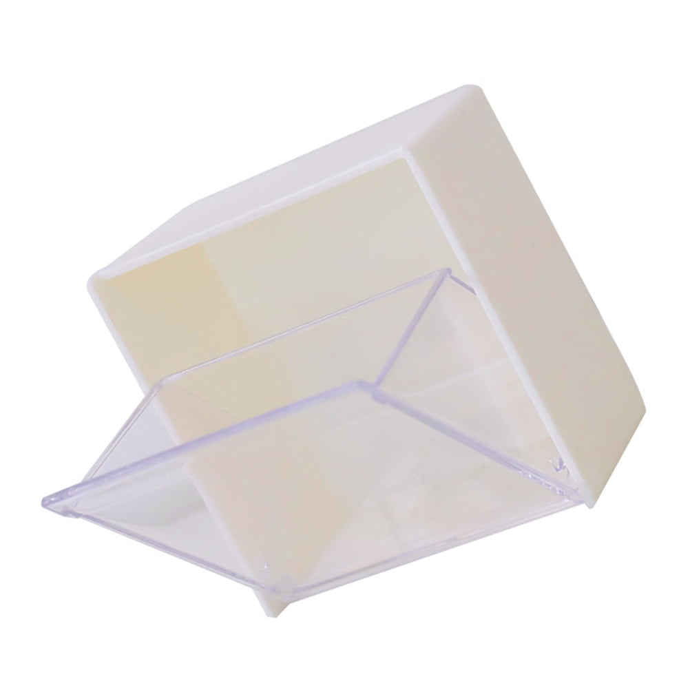 TABLZONE Cotton Pads Holder Swab Storage Box White 1Pcs 8.5x8.5x4.6 Cm ...