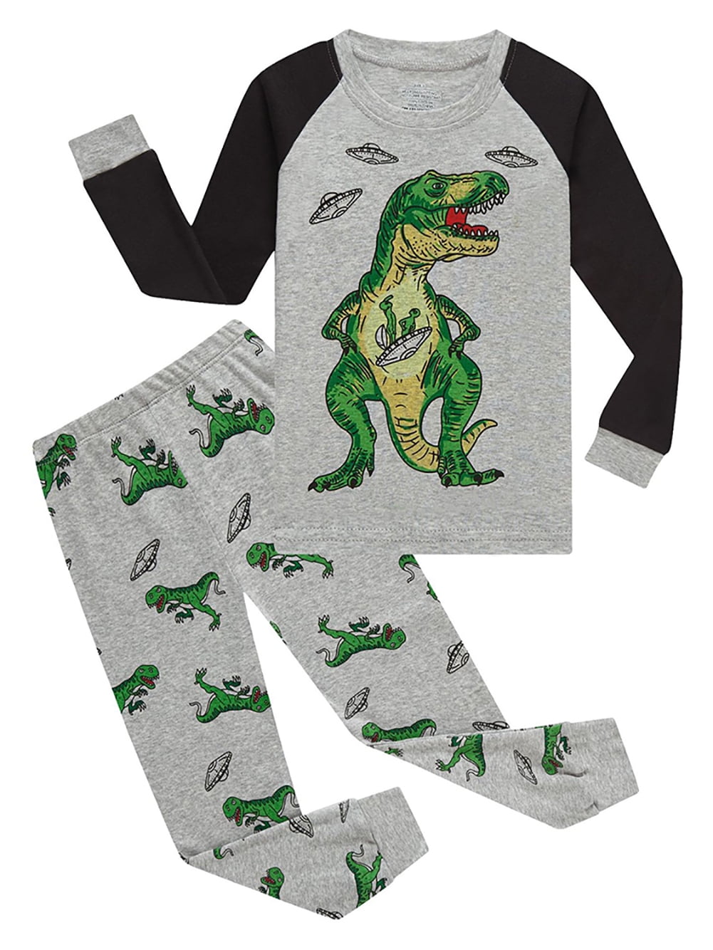 Cotton Pajamas for 3-12T Boys Cartoons Sleepwear Children Clothes 2 ...