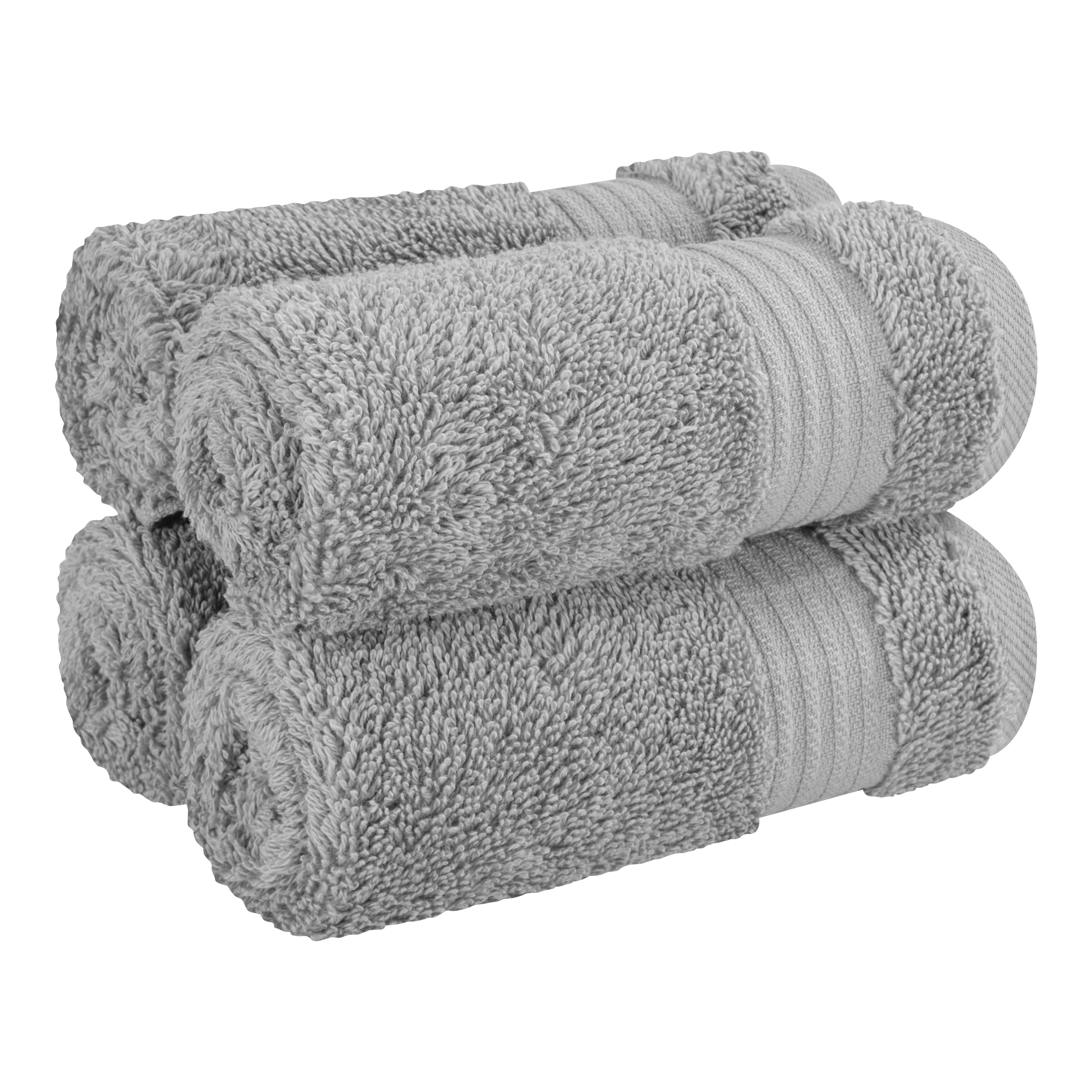 Cotton Paradise 100% Cotton 4 Piece Washcloths, Soft Absorbent Small ...