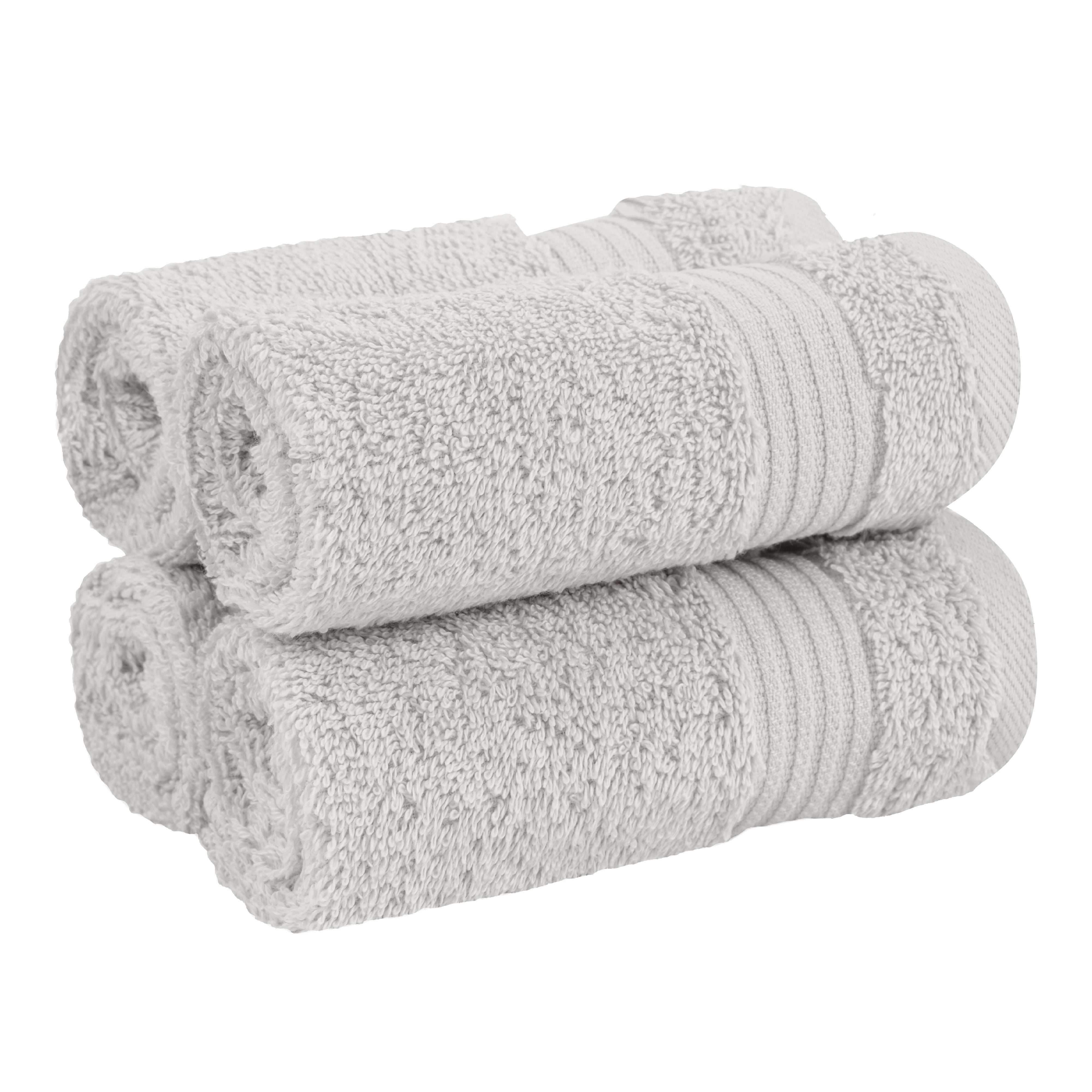 Cotton Paradise 100% Cotton 4 Piece Washcloths, Soft Absorbent Small ...