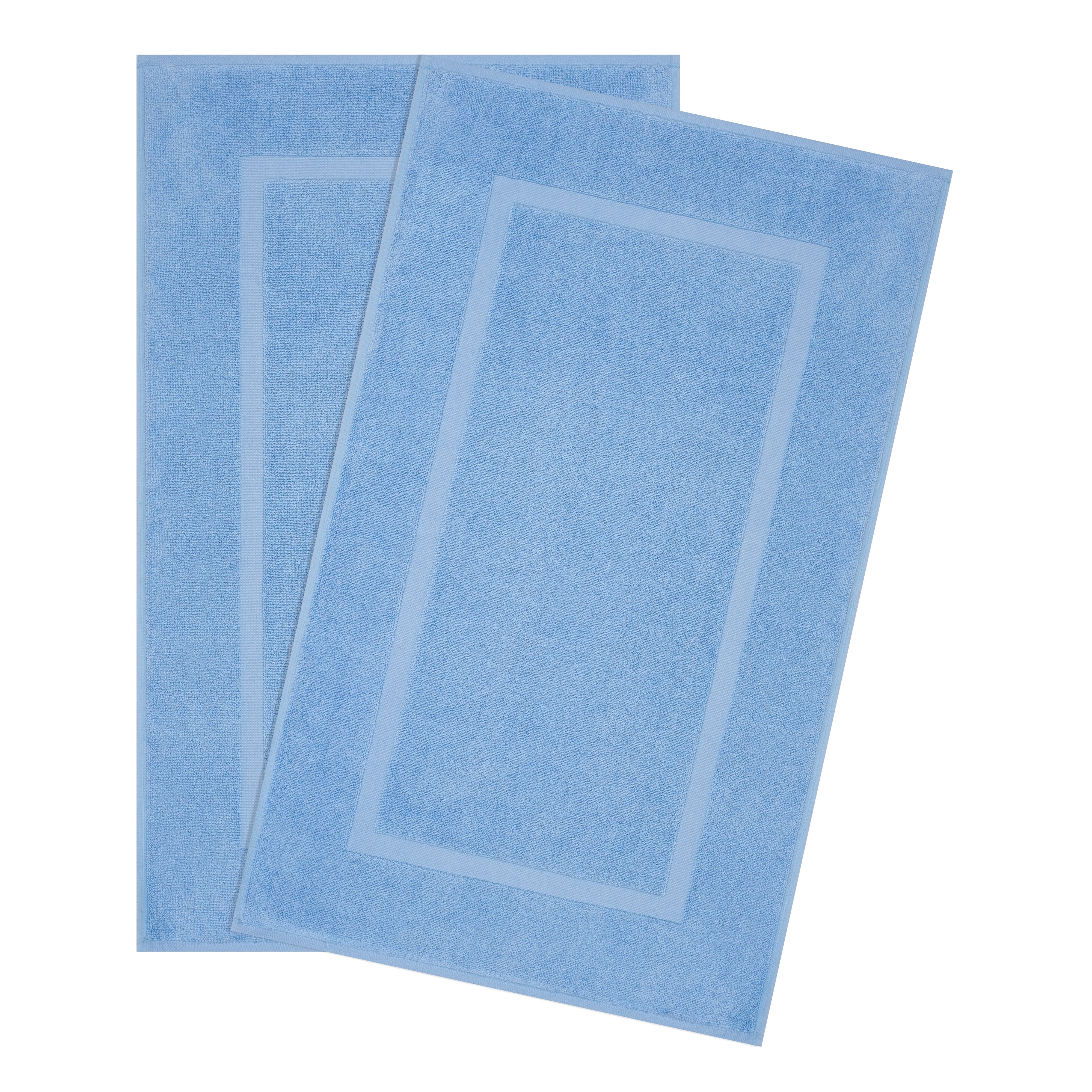 Cotton Paradise 100% Cotton Bath Mats for Bathroom Floor Set of 2 Pack ...