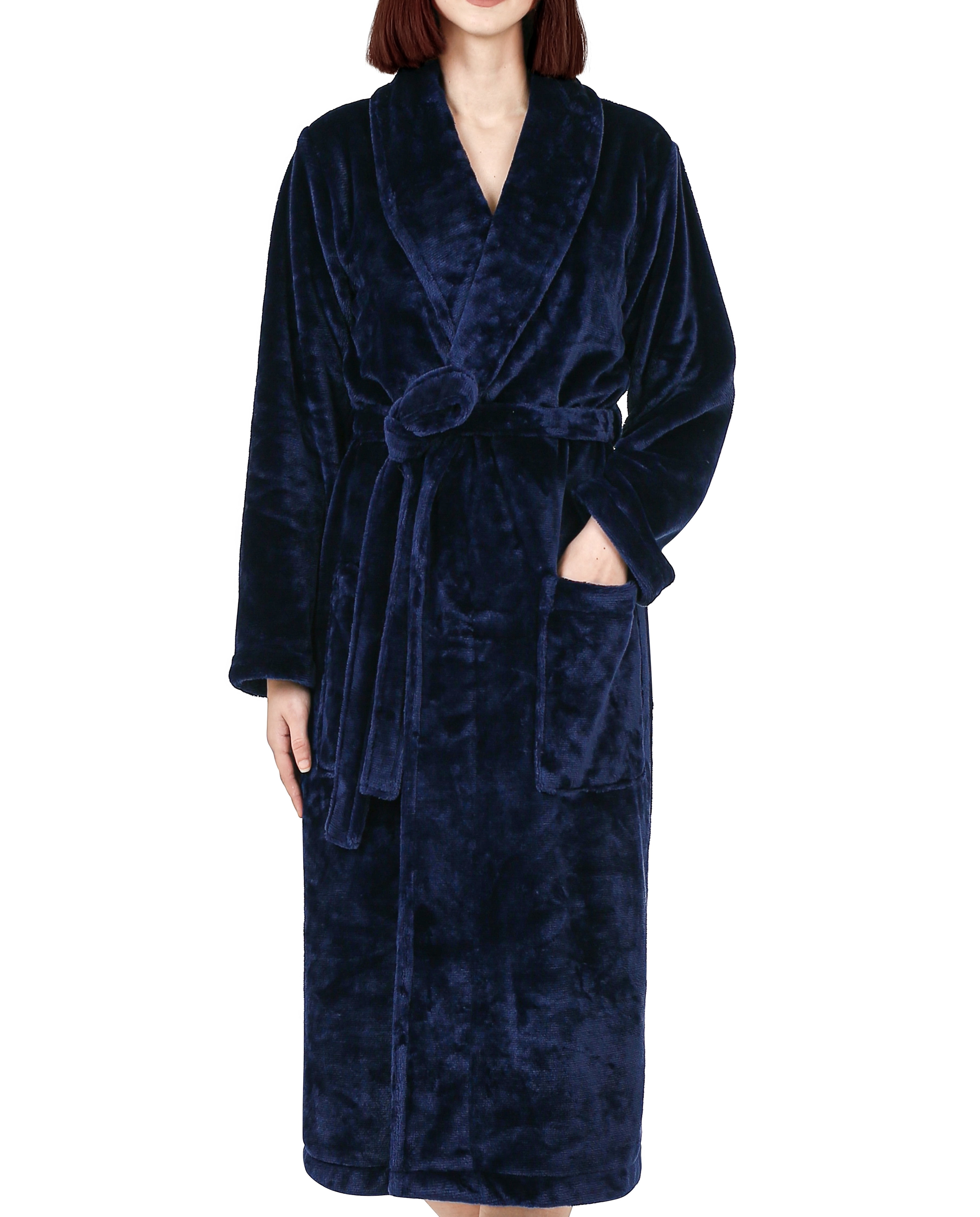 Cotton Paradise Mens and Womens Robe, Warm Fleece Unisex Bathrobes ...