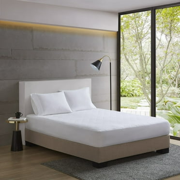 Cottonlux 500TC All Cotton Overfilled Self Cooling Mattress Bed Cover ...