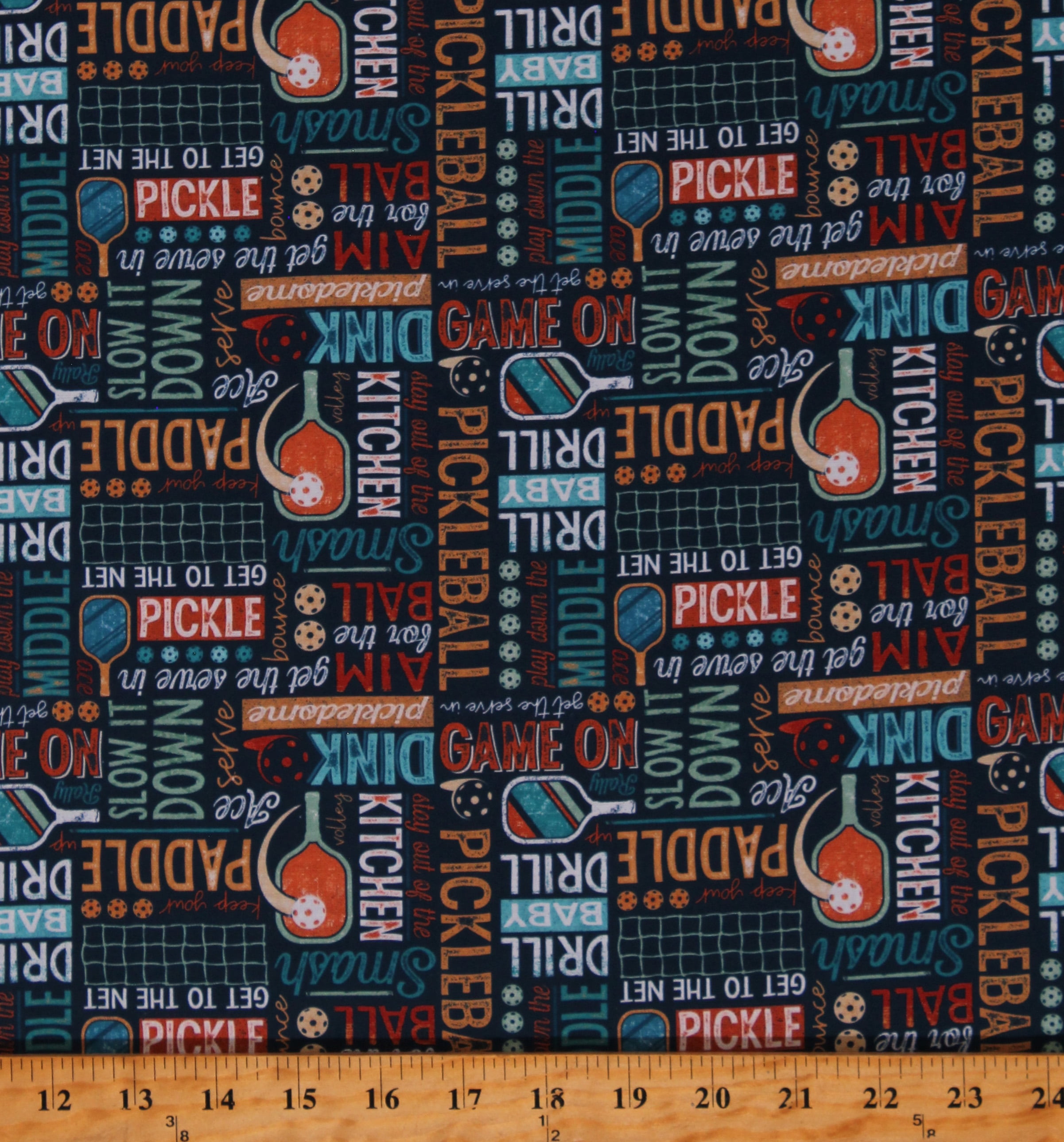 Cotton Pickleball Sports Words Terminology Terms Equipment Phrases ...