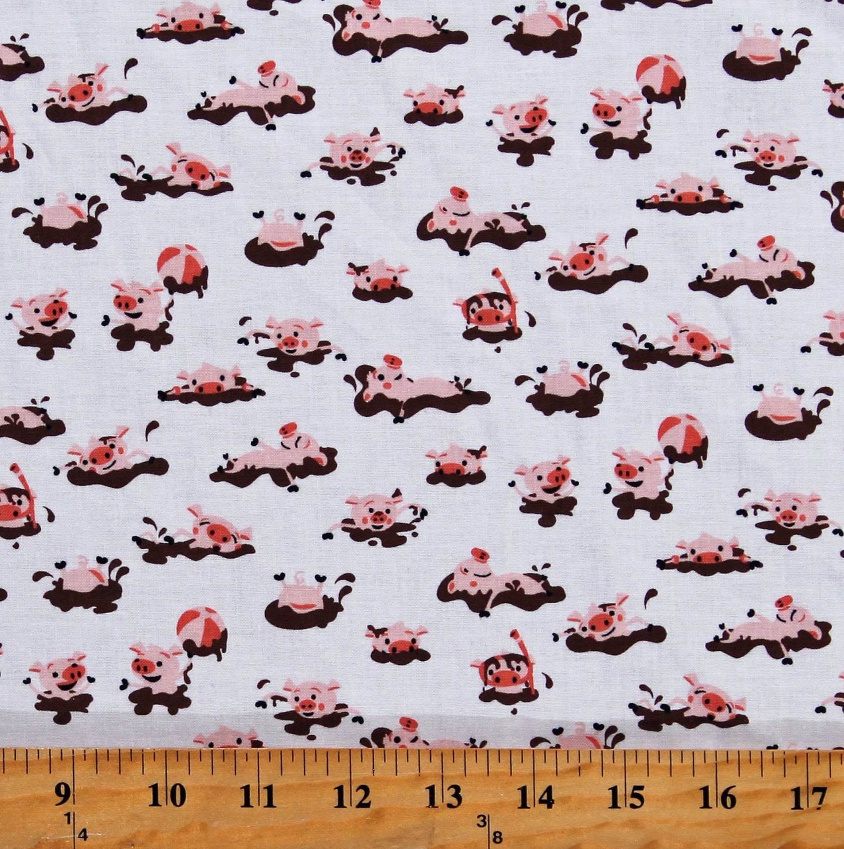 Cotton Pigs Piggies Piglets Swimming in Mud Farm Animals Kids Children ...