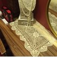 Cotton Placemats, Handmade Crochet Doilies, Rectangle Lace Placemats ...