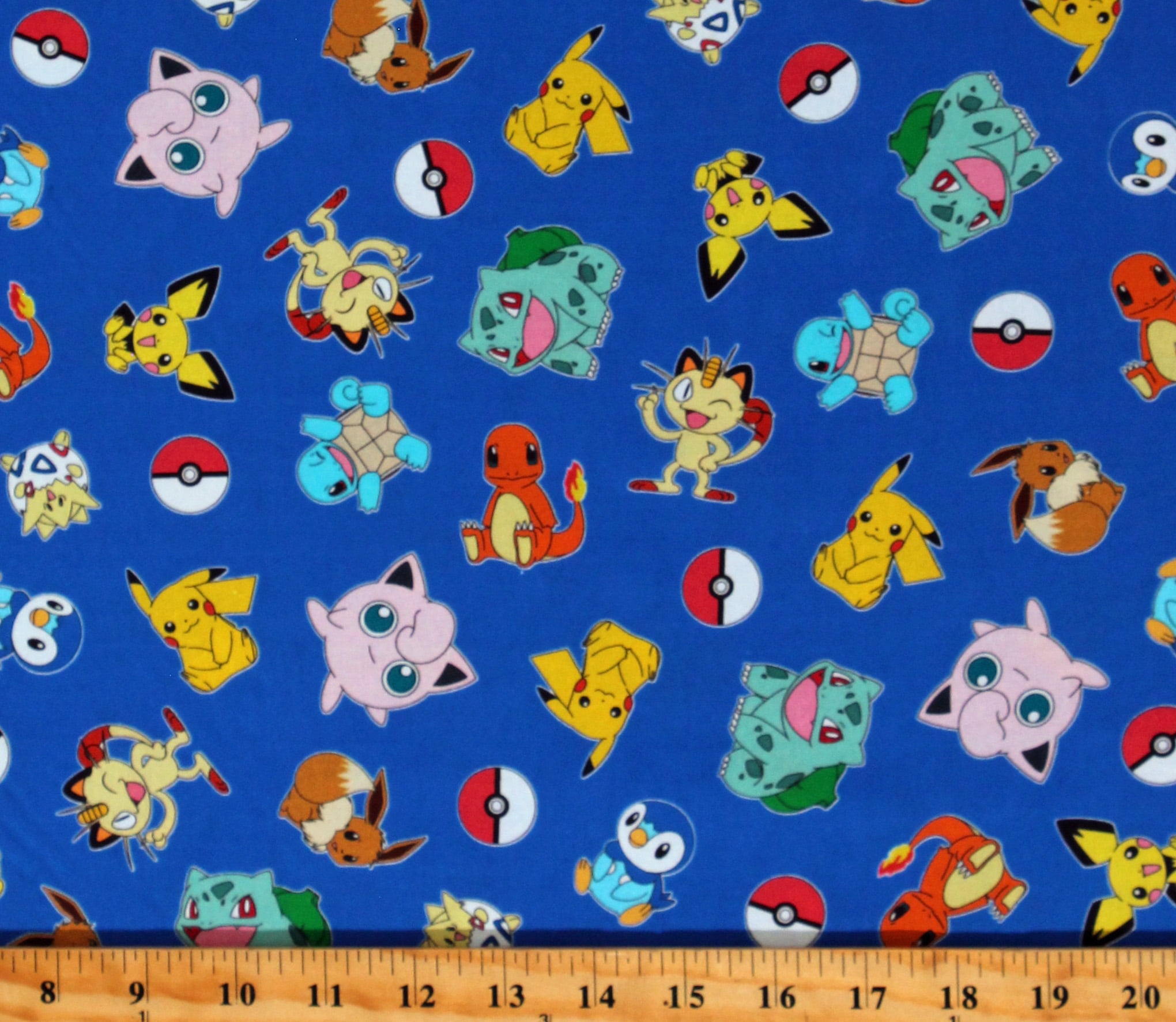 Cotton Pokemon Video Games Characters Nintendo Pikachu Meowth Bulbasaur ...