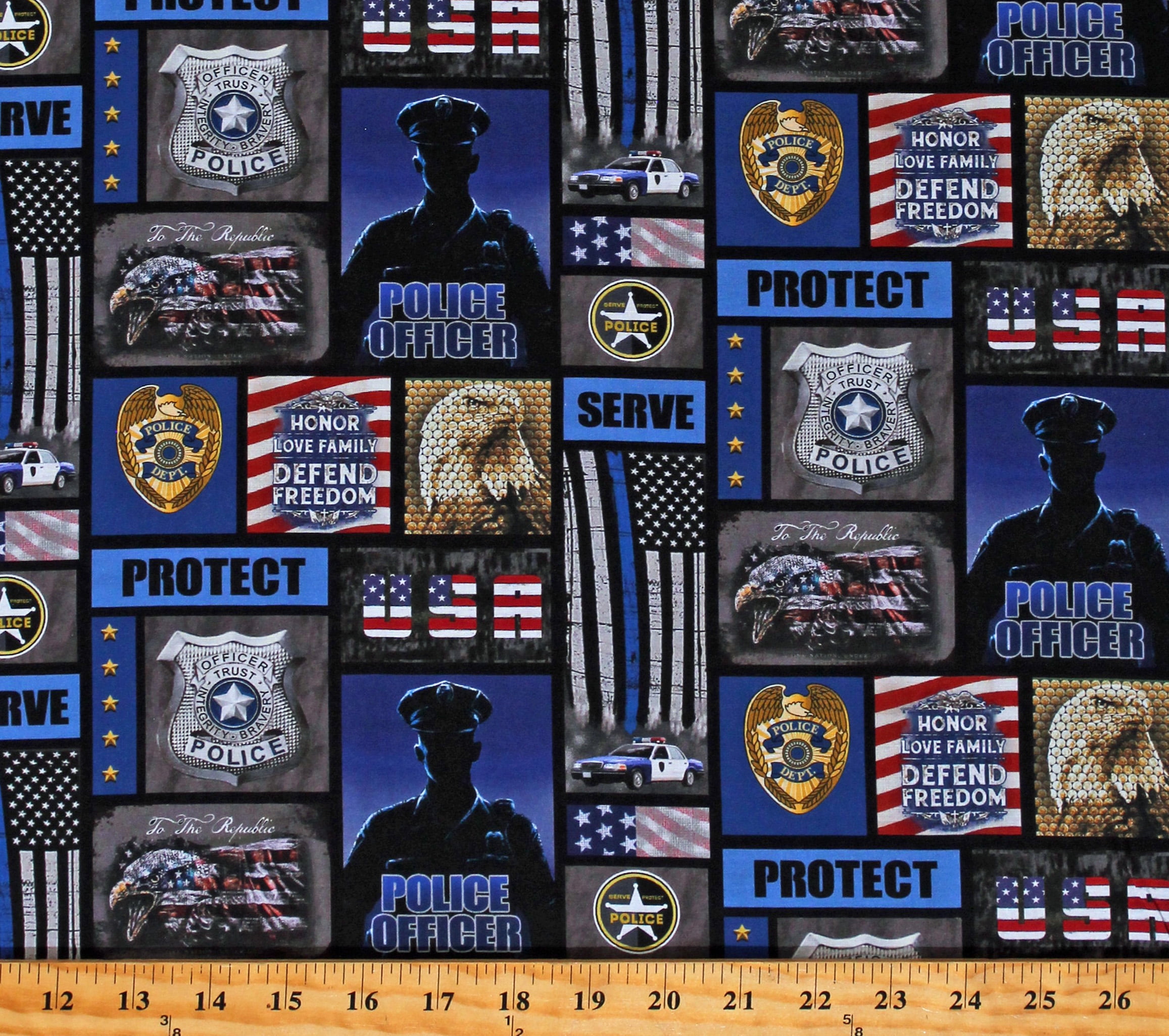 Cotton Police Department Protect Serve Law Enforcement Officers Badges ...