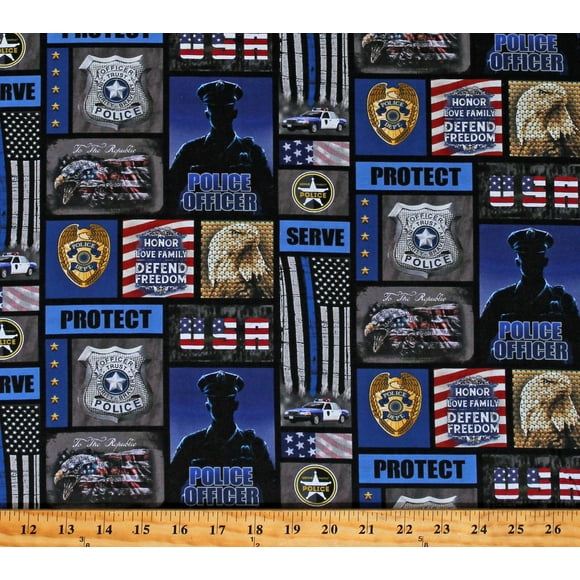 Police Fabric By The Yard