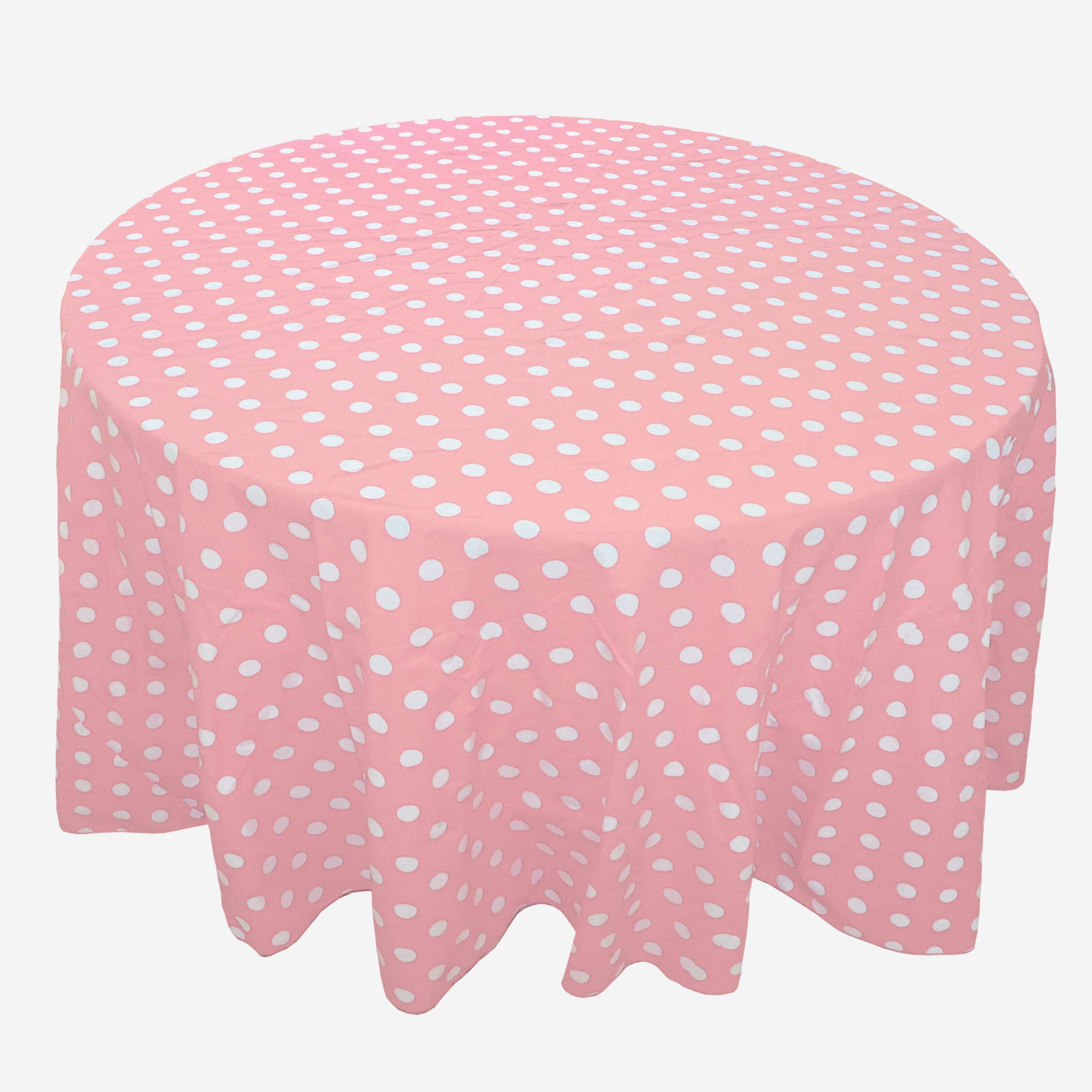 Cotton Polka Dots Round Tablecloth for Wedding/Bridal Shower, Birthdays ...