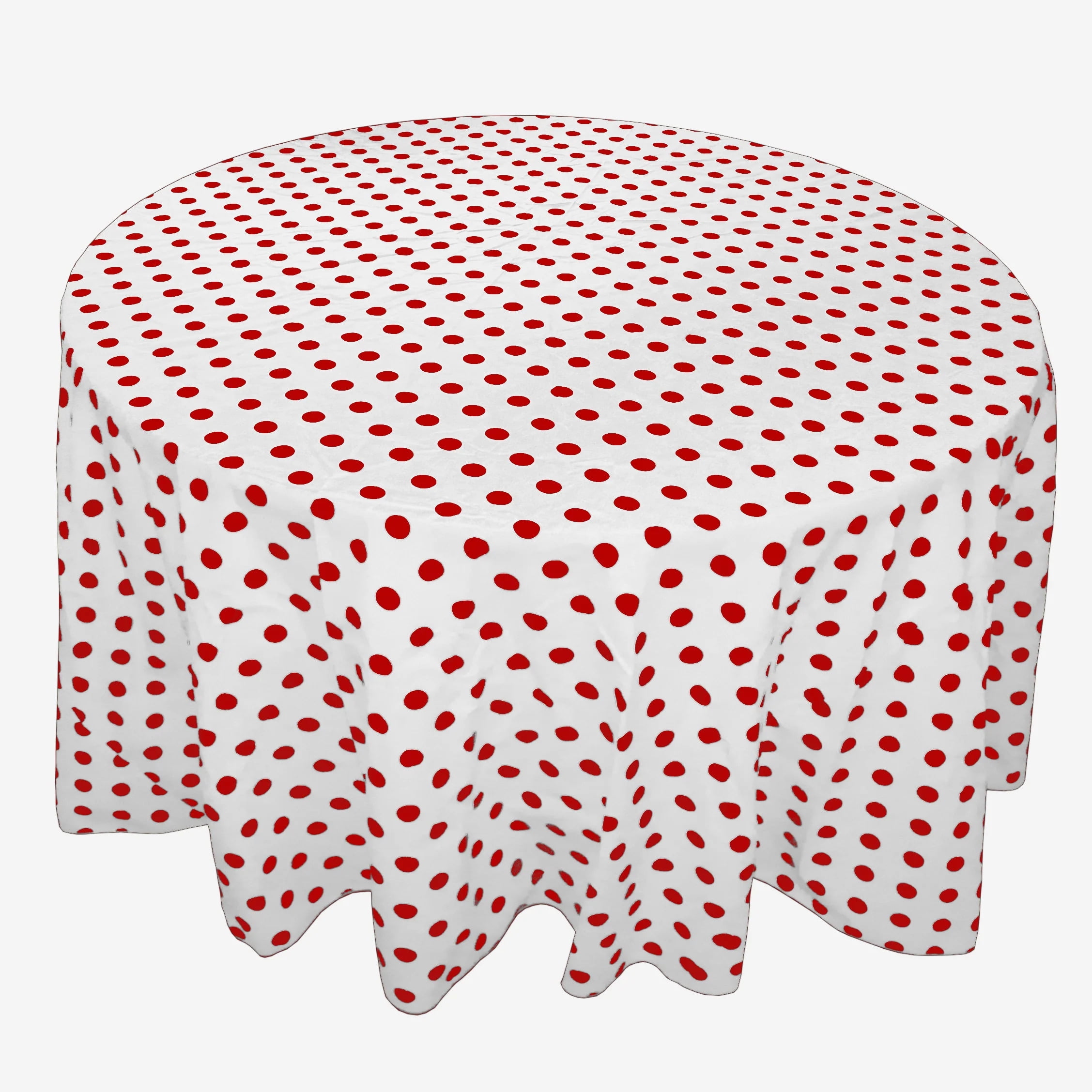 Cotton Polka Dots Round Tablecloth for Wedding/Bridal Shower, Birthdays ...