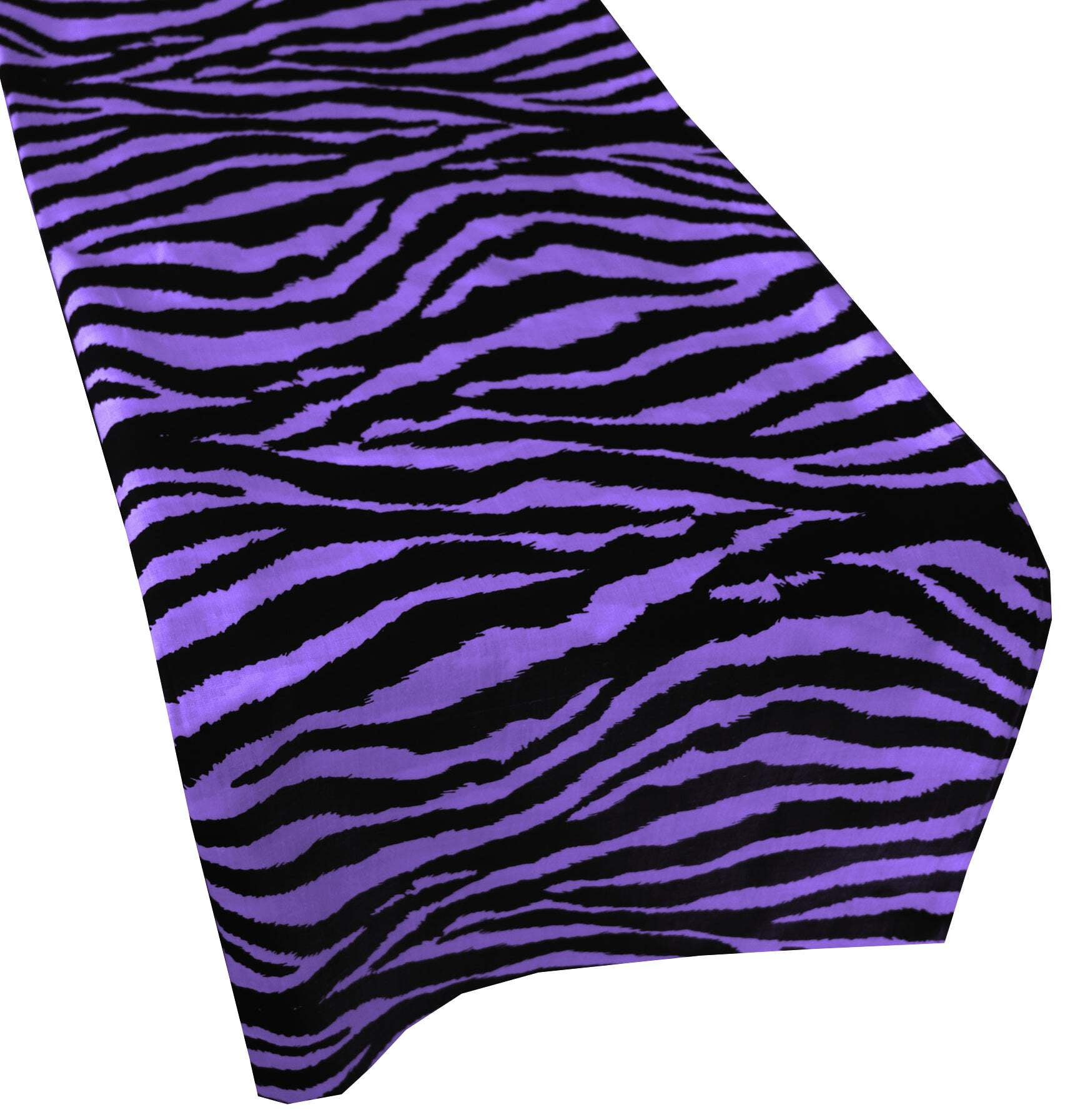 Cotton Print Table Runner Animal Zebra Stripes Purple - Walmart ...